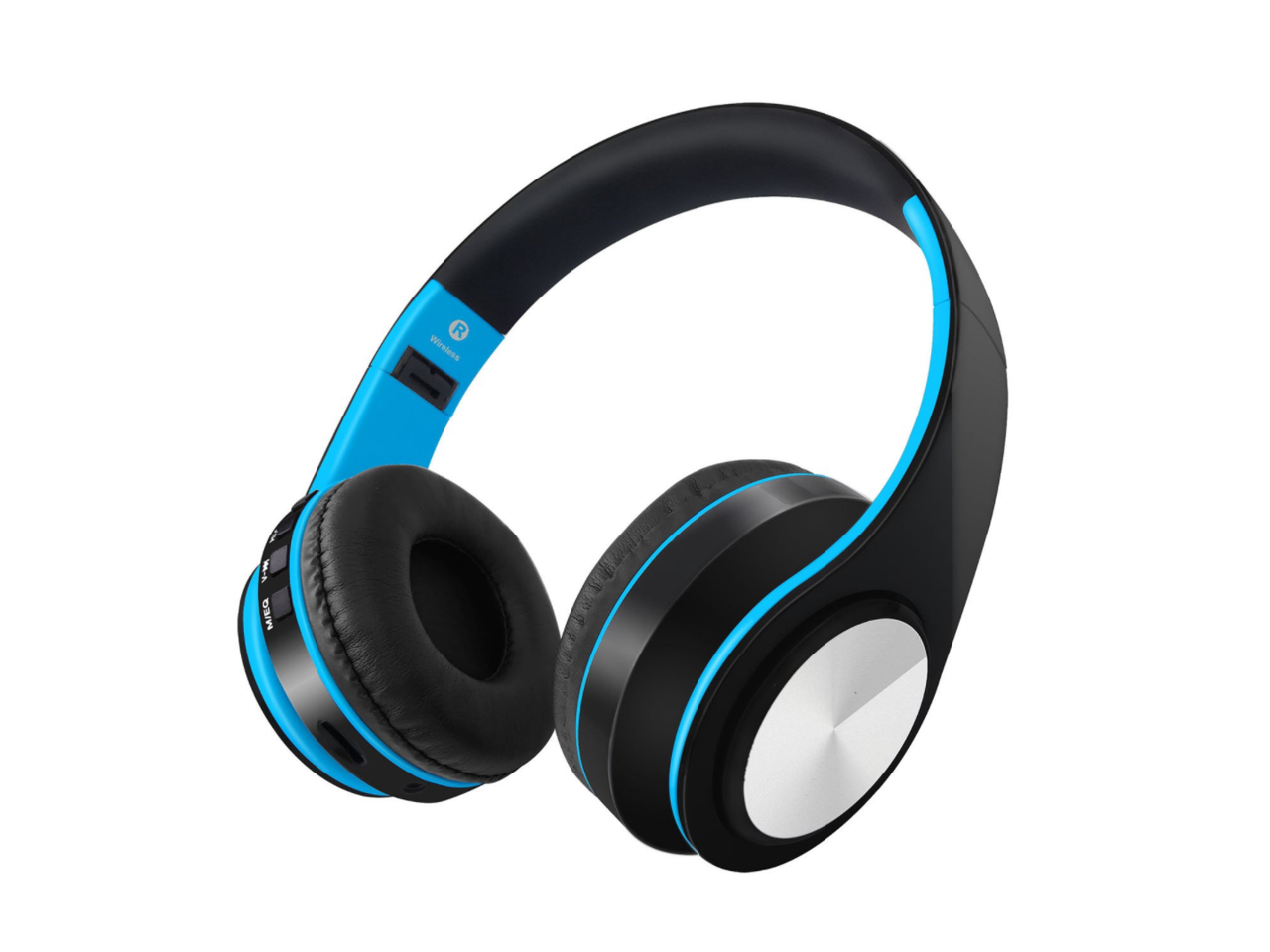 Bluetooth Headphones Over Ear, Hi-Fi Stereo Wireless Headset, Foldable ...