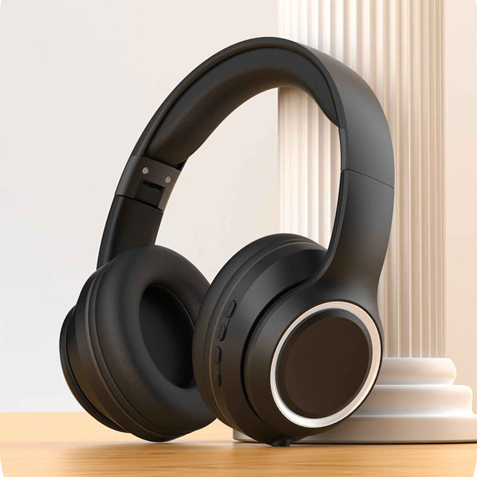 Bluetooth Headphones Over-Ear, Long Playtime Foldable Lightweight ...