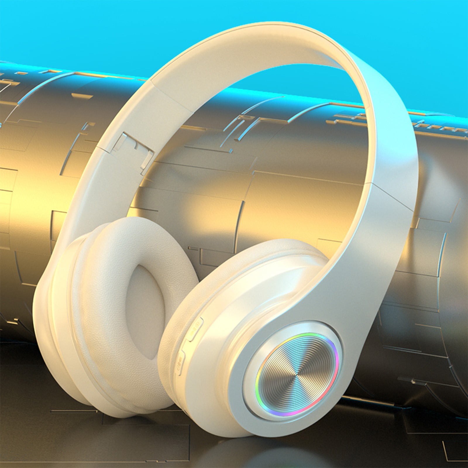 Bluetooth Headphones Over Ear Wireless Headphones Built-in Microphone ...