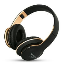 FM Radio Headphones with Bluetooth, Rechargeable Portable Headset with ...
