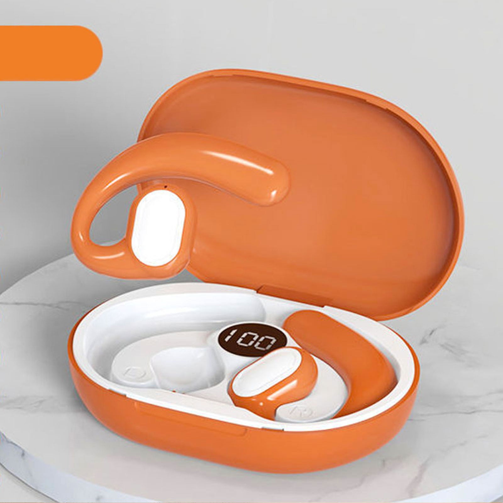 Bluetooth Headphones Touches LED Digital Display Screen 5.3 Bluetooth Chip HIFI Stereo Surround ...