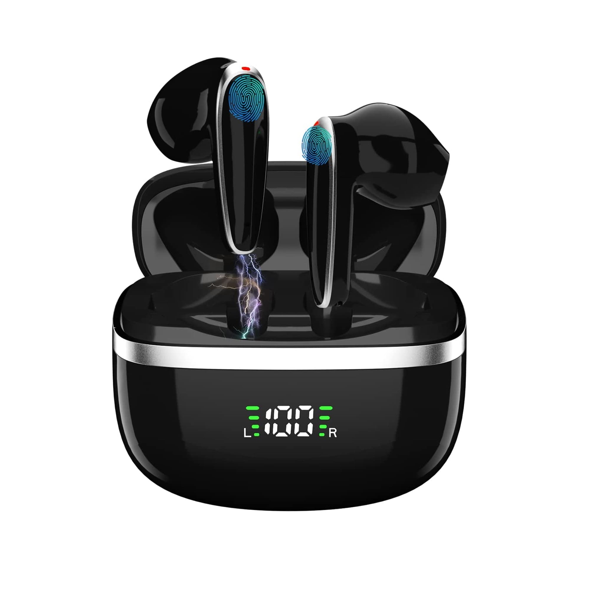 Bluetooth Headphones True Wireless Earbuds 30 Playback LED Power ...