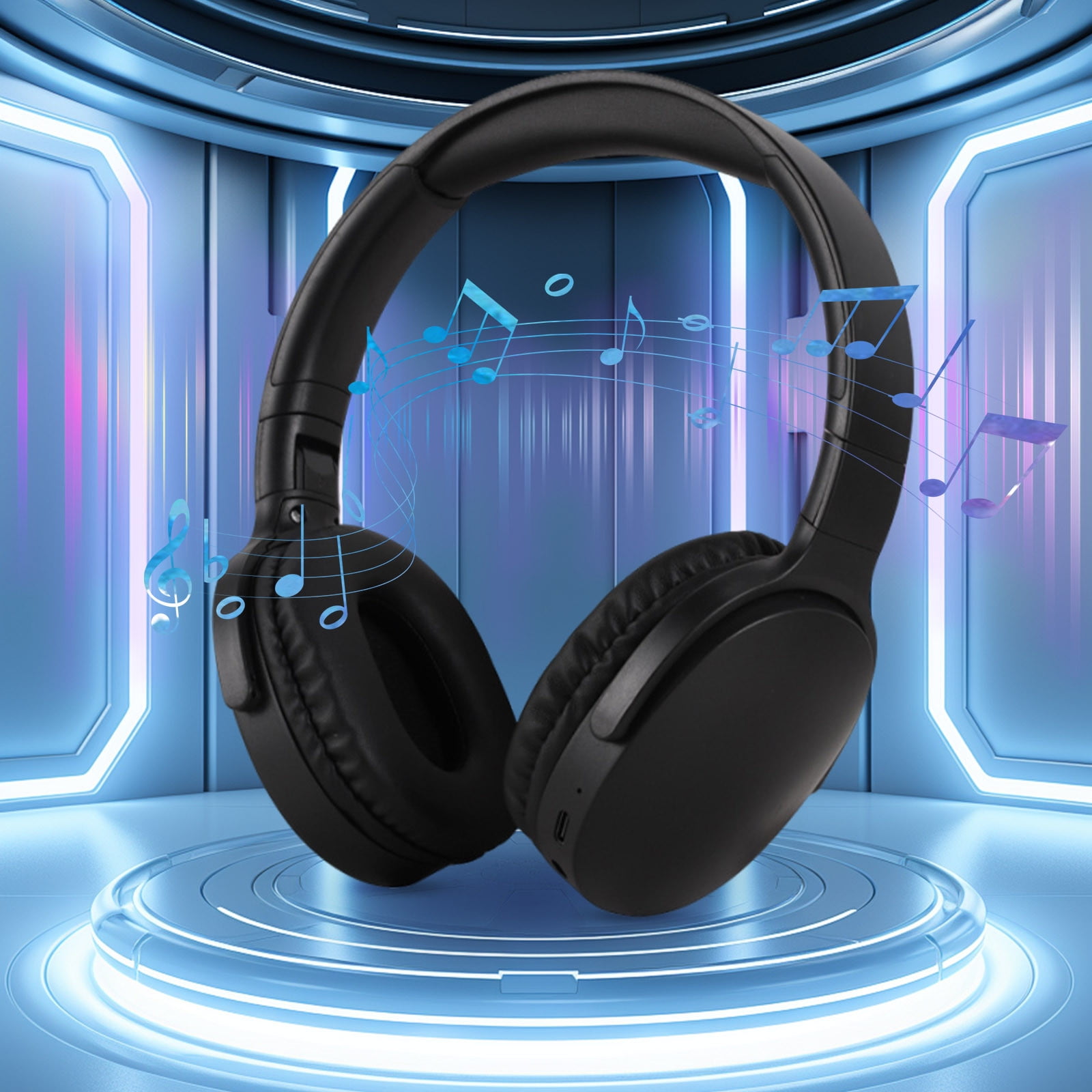Bluetooth Headphones Wireless, 5.3 Over-Ear Headset, 20H Playtime, Hi ...