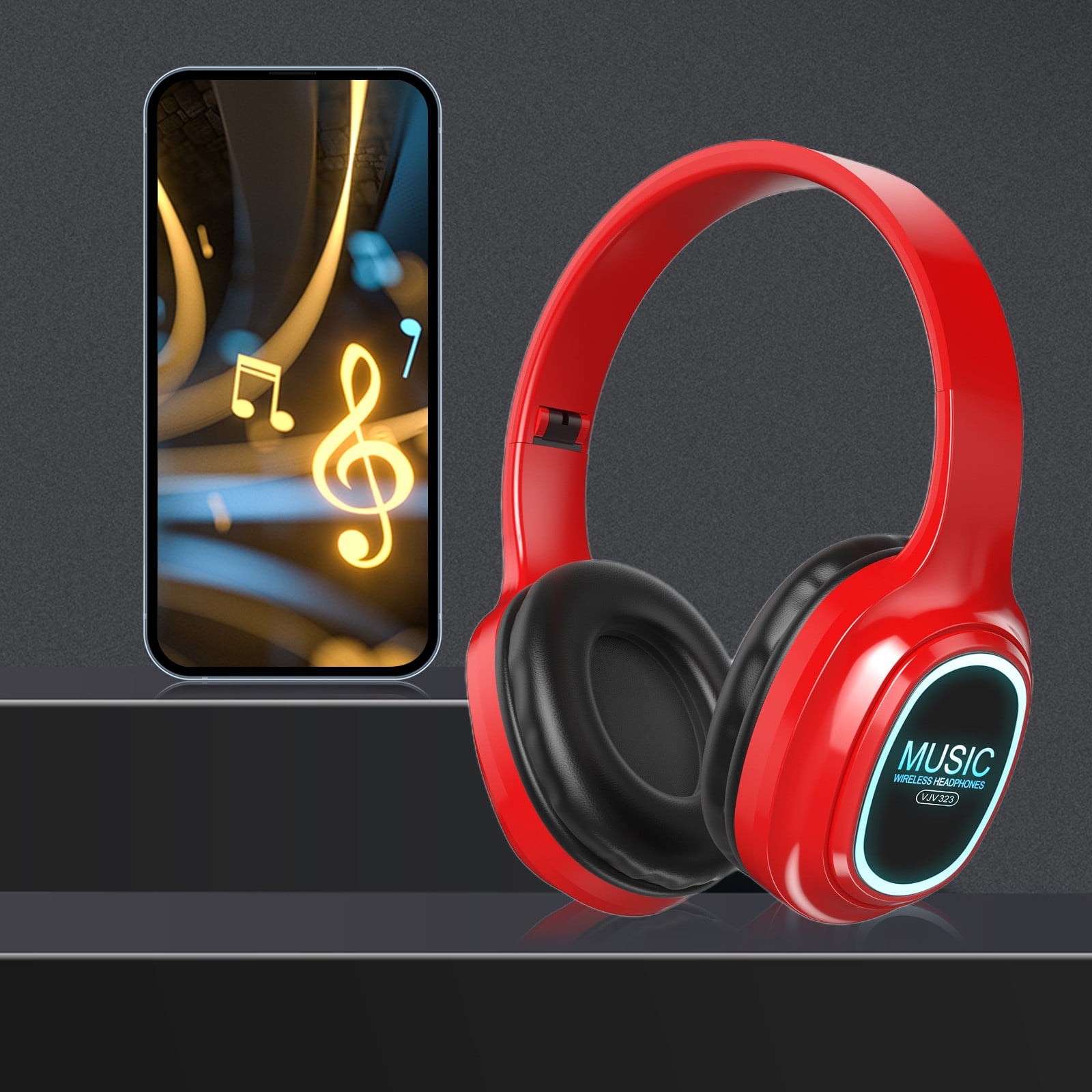 Bluetooth Headphones Wireless Over Ear Headset | HiFi Stereo Sound ...