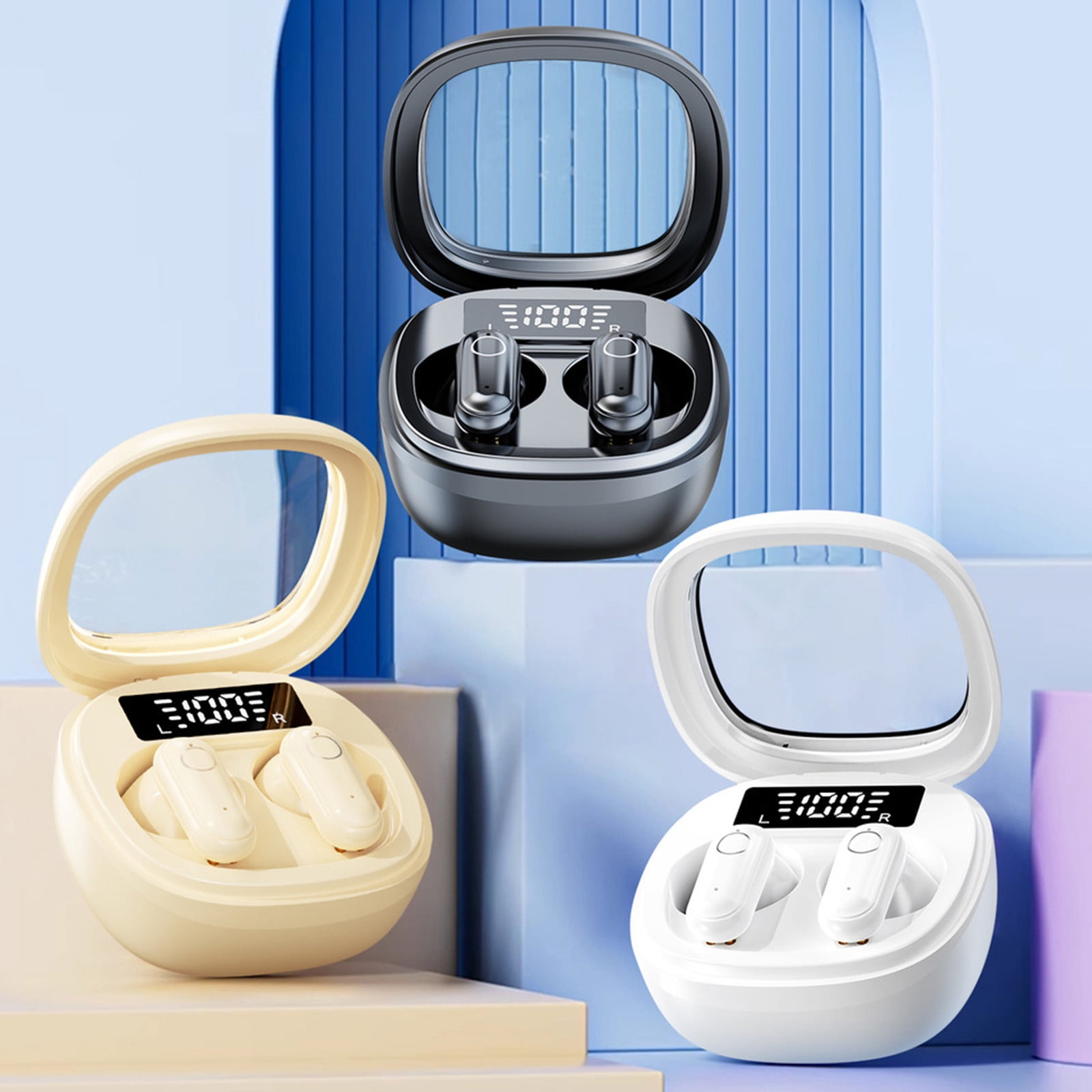 Bluetooth Headphones Wireless Earbuds In Ear Surround Sound Low Latency High Battery Life Fast ...