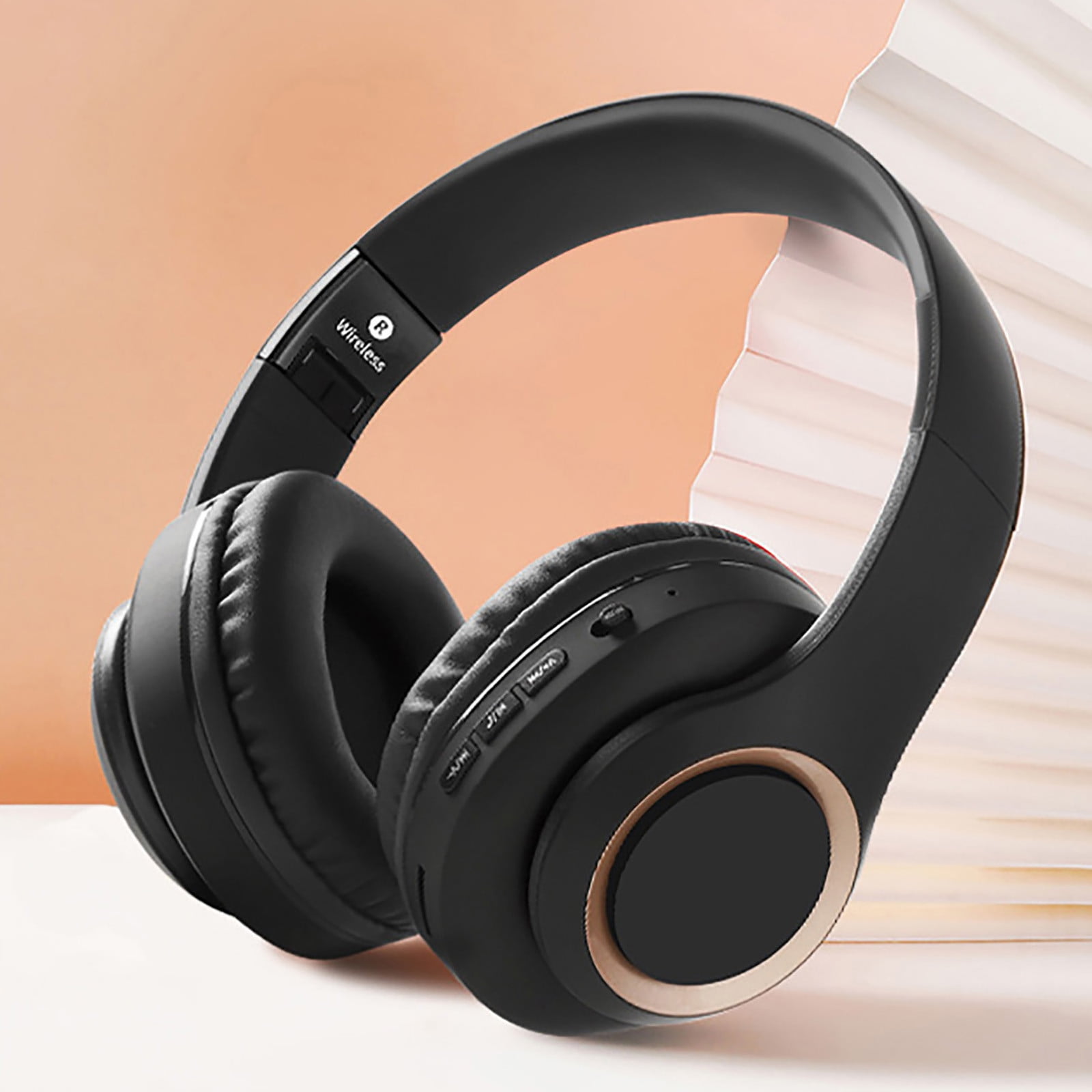 Bluetooth Headphones Wireless, Over-Ear Metal Headset, Bluetooth 5.3 ...