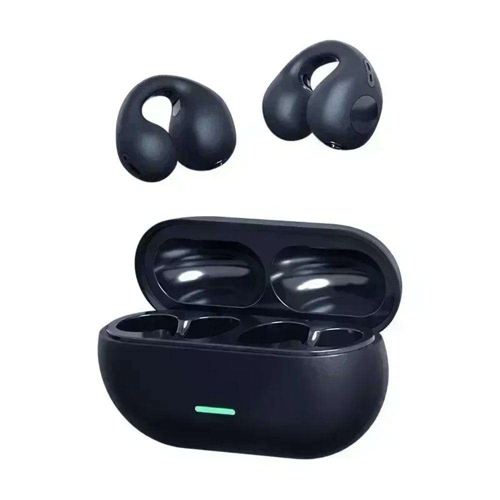 Bluetooth Headset 5.3 Wireless Bone Conduction Headphones Clip Ear ...