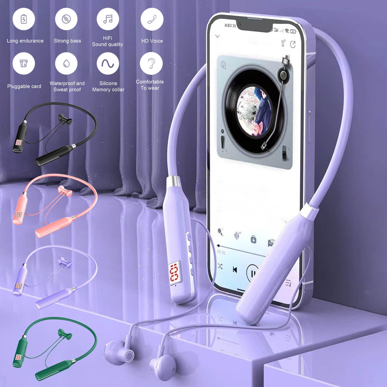 Bluetooth Headset Can Be Inserted Into The Card Subwoofer Gaming Sports ...
