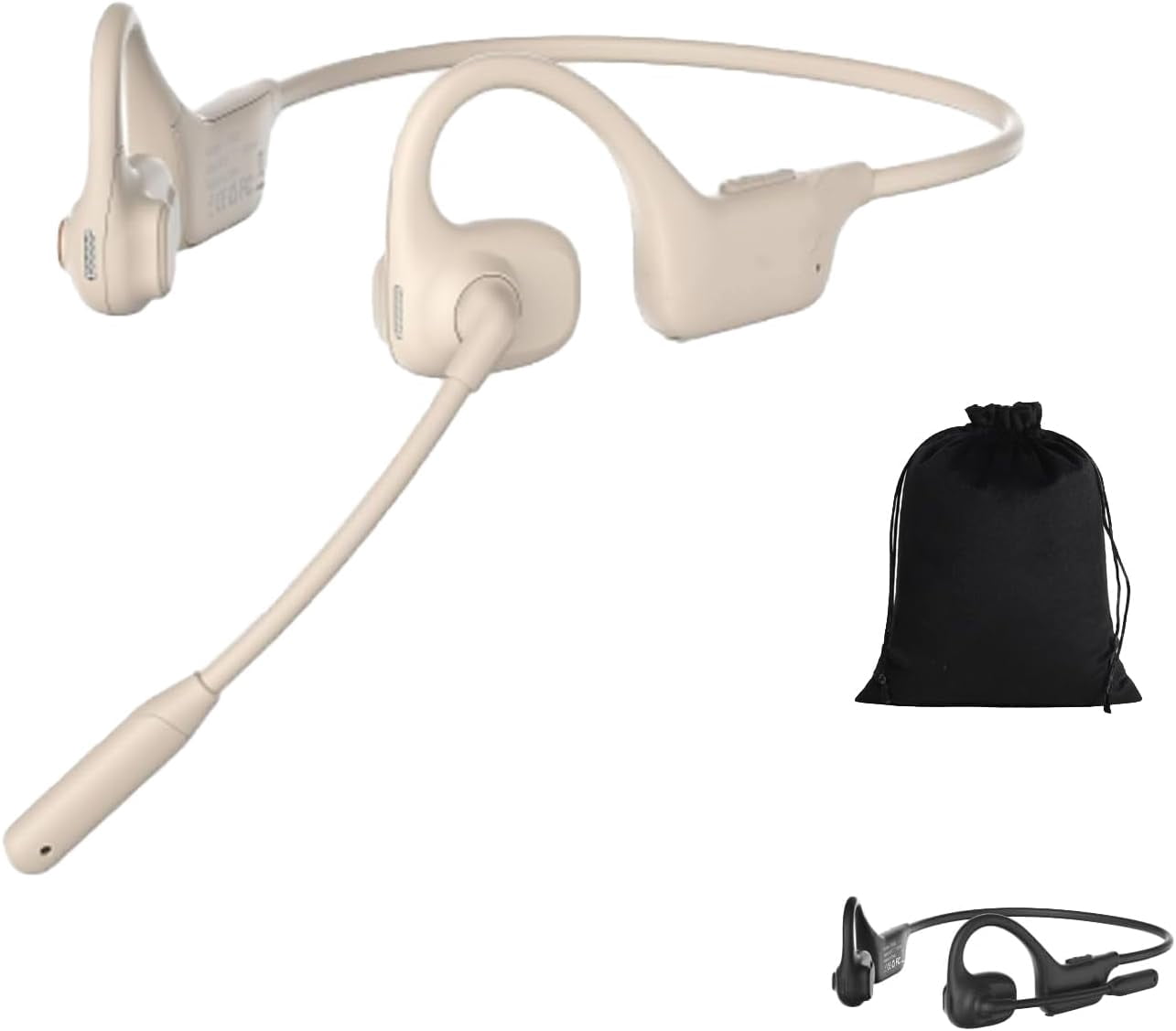 Bluetooth Headset with Microphone, Open Ear Headphones with Mic, Truck ...