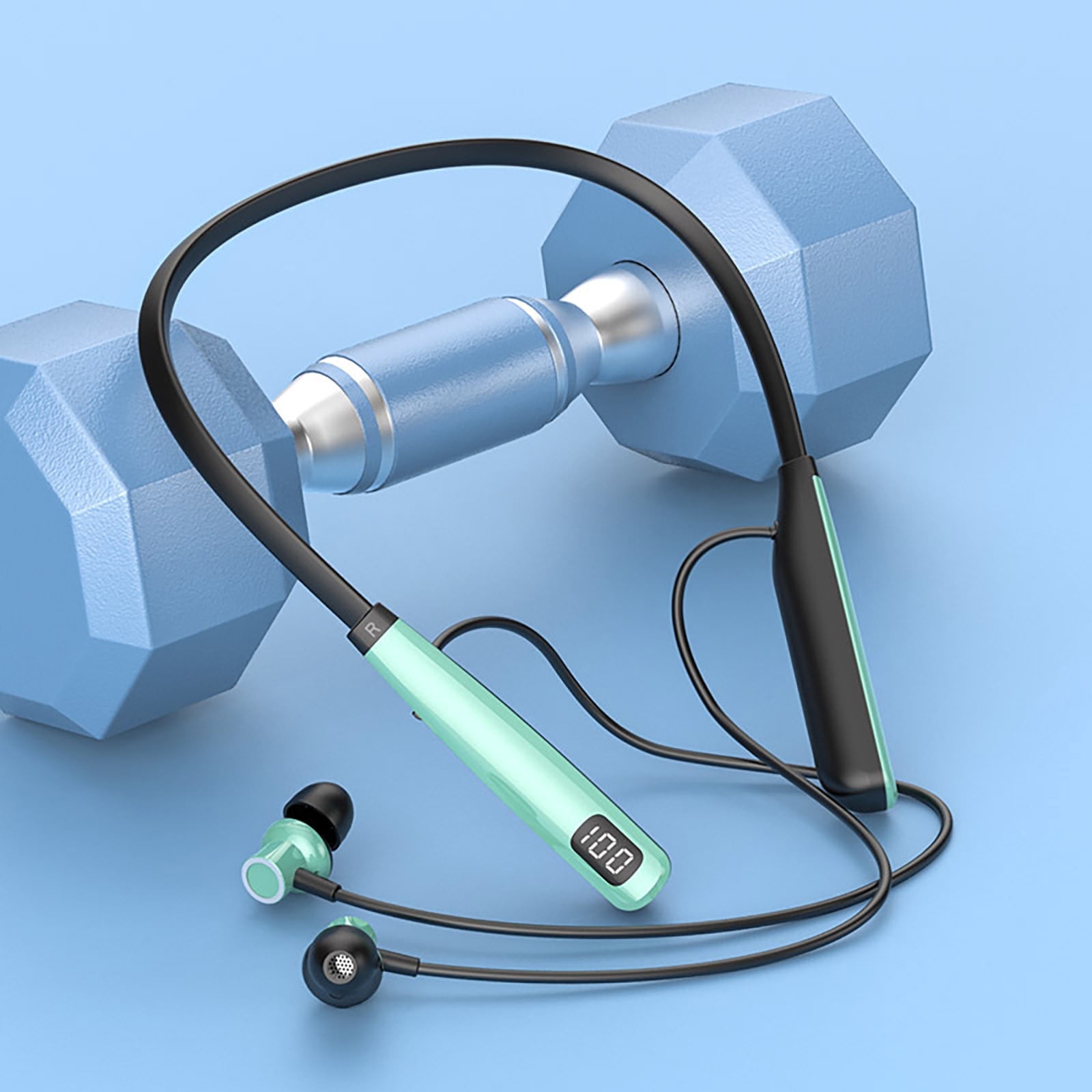 Bluetooth Headset Neck Neck Type Wireless Sports Extra Long Standby ...