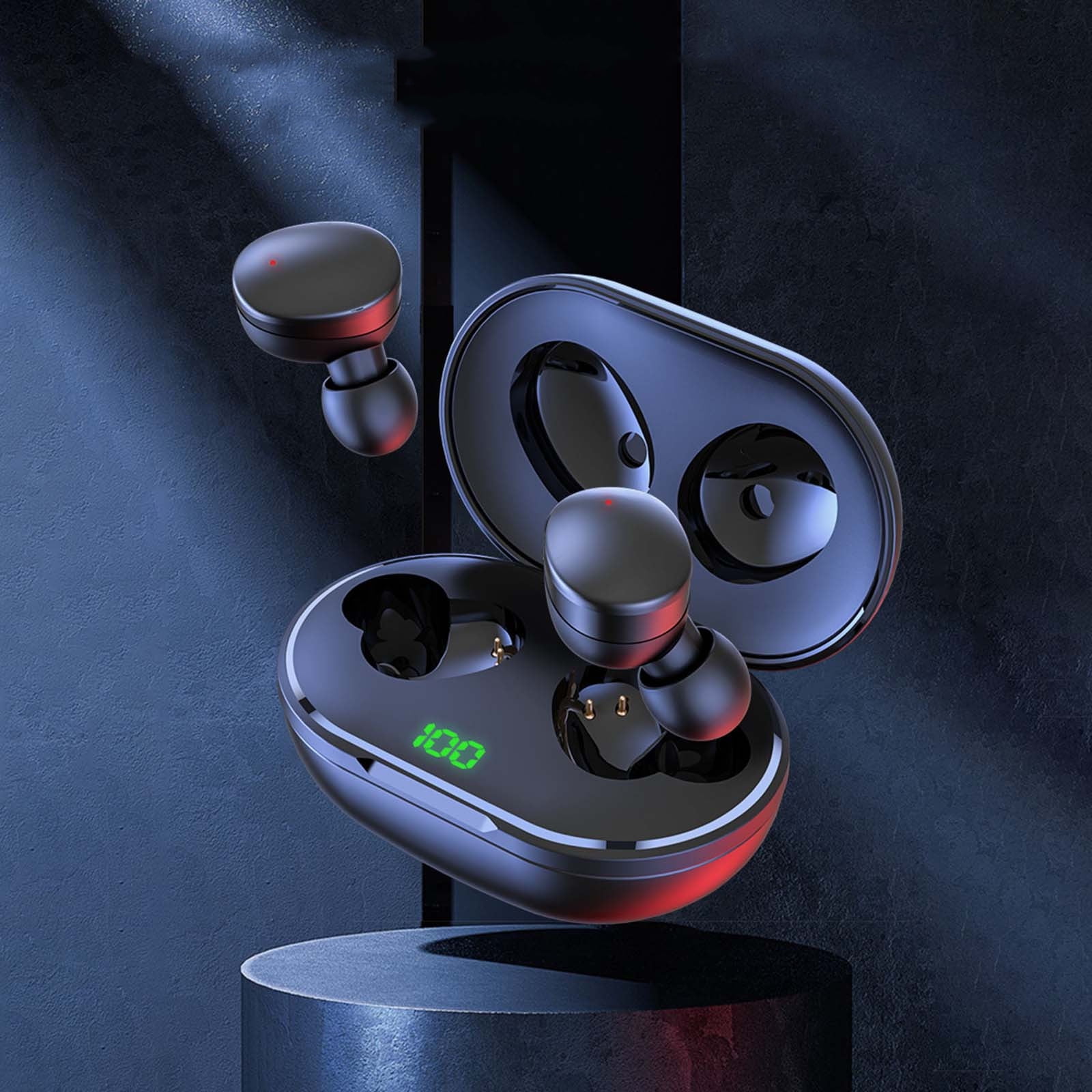 Bluetooth Headset, Open Ear Headphones, Hanging Ear Wireless Earbuds ...