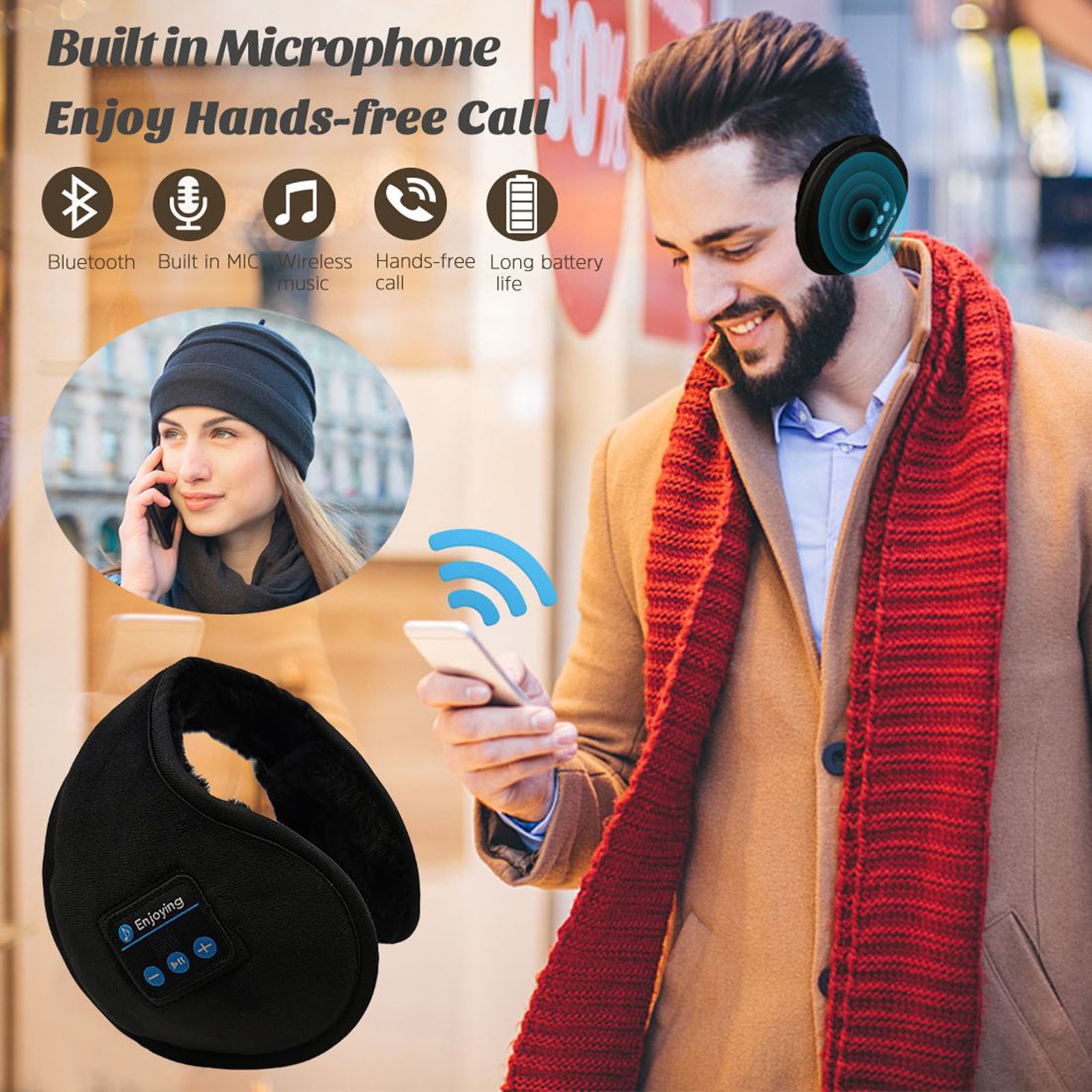 Bluetooth Headset for Phone Calls Mother'S Day Gifts Wireless Warm ...