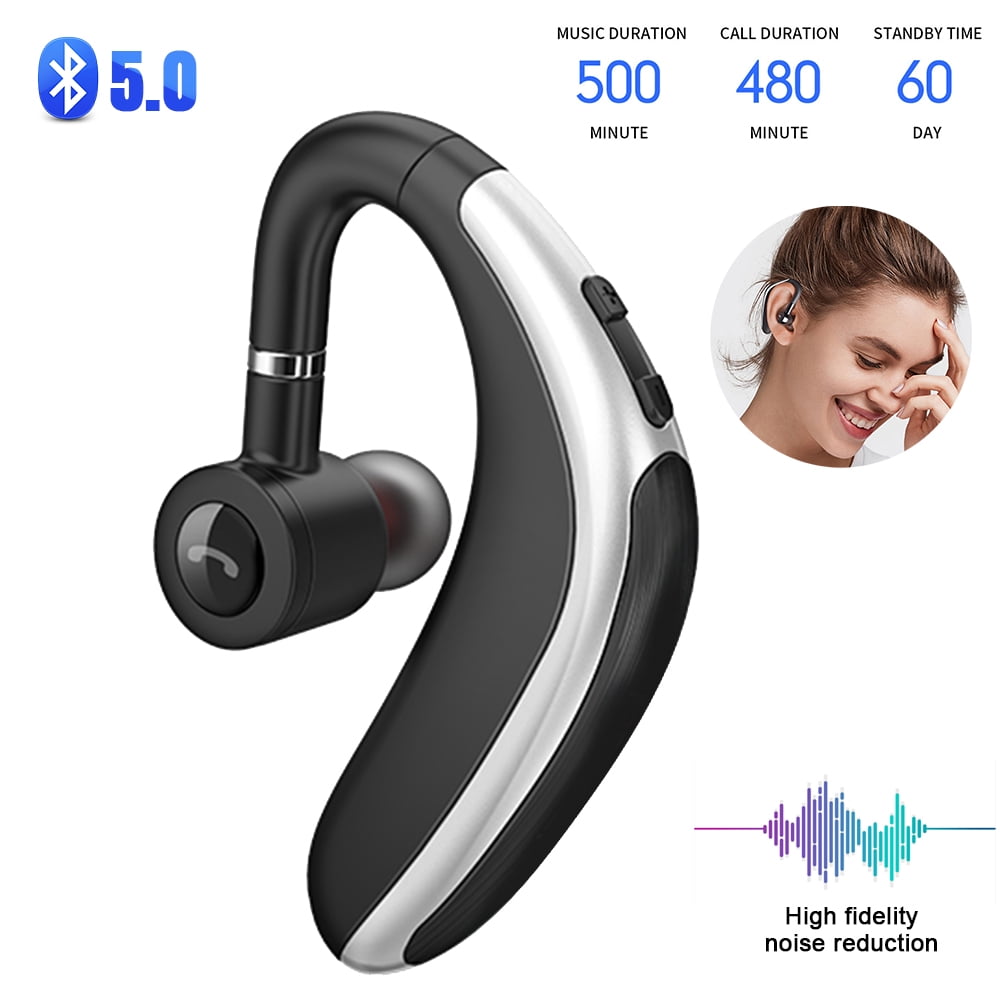 Bluetooth Headset,Single Ear Bluetooth Headsets V5.0 Bluetooth Earpiece ...