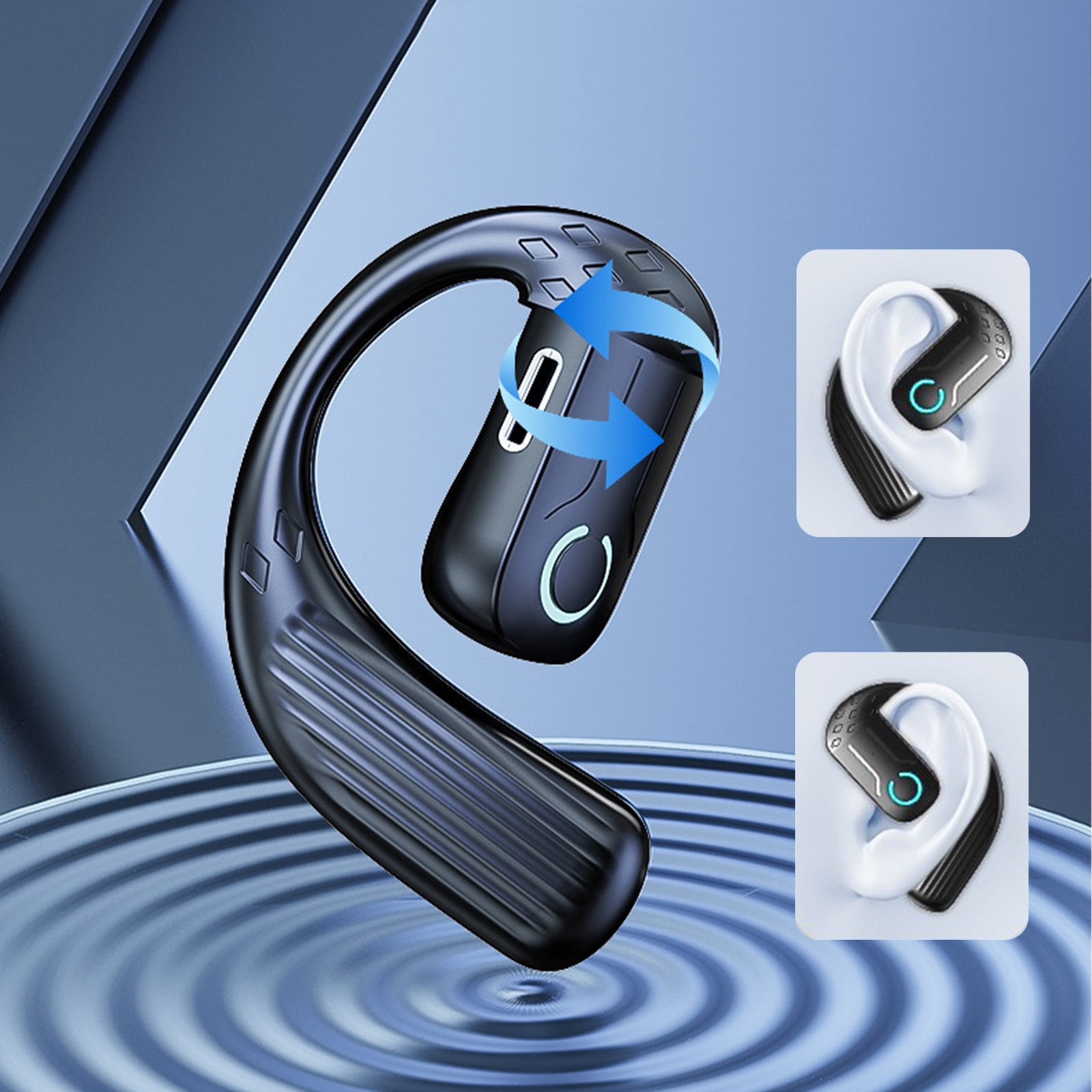 Bluetooth Headset Single Ear Business Earbuds No in-Ear Headphones ...