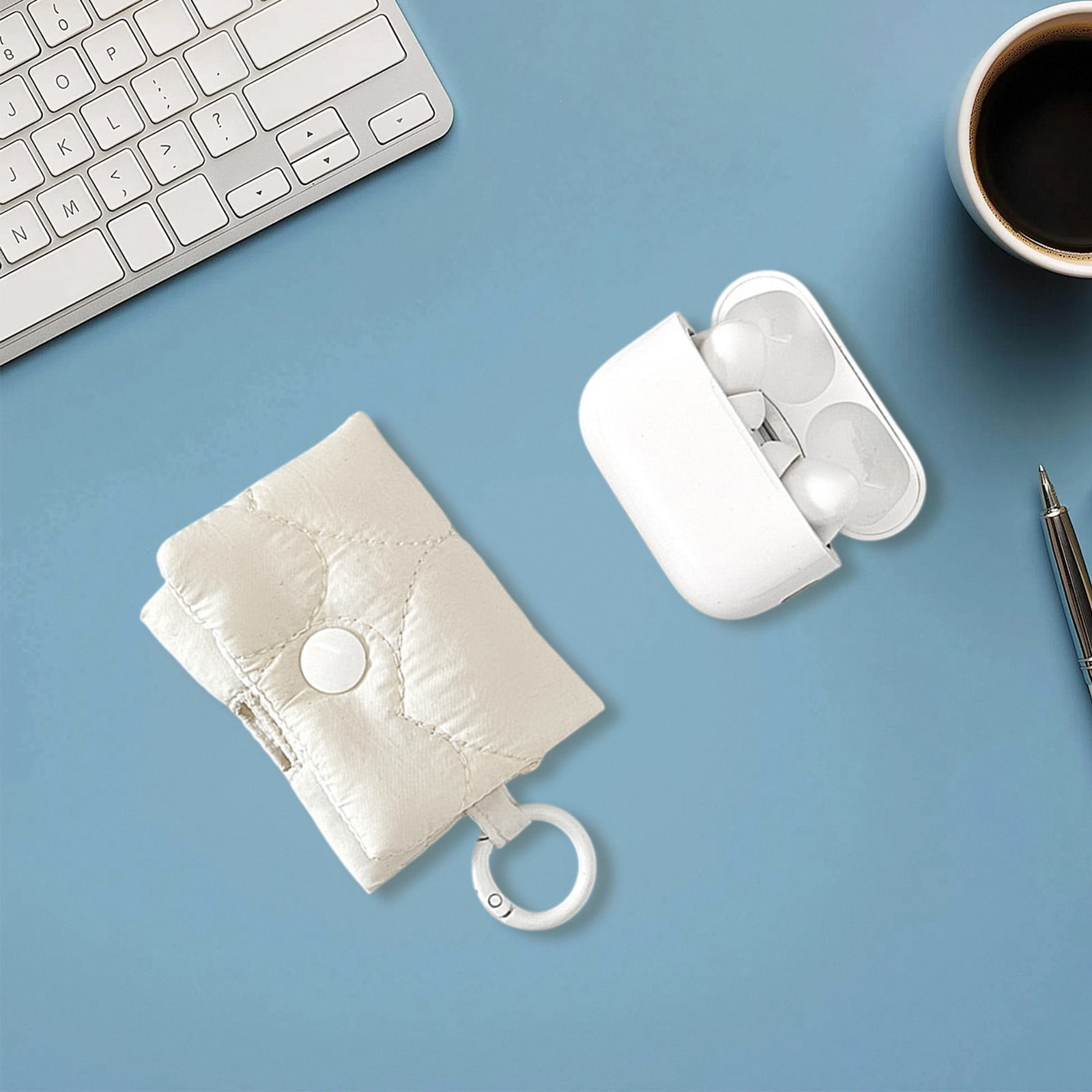 Bluetooth Headset Storage Bag | Soft Protective Earbud Case for Travel ...