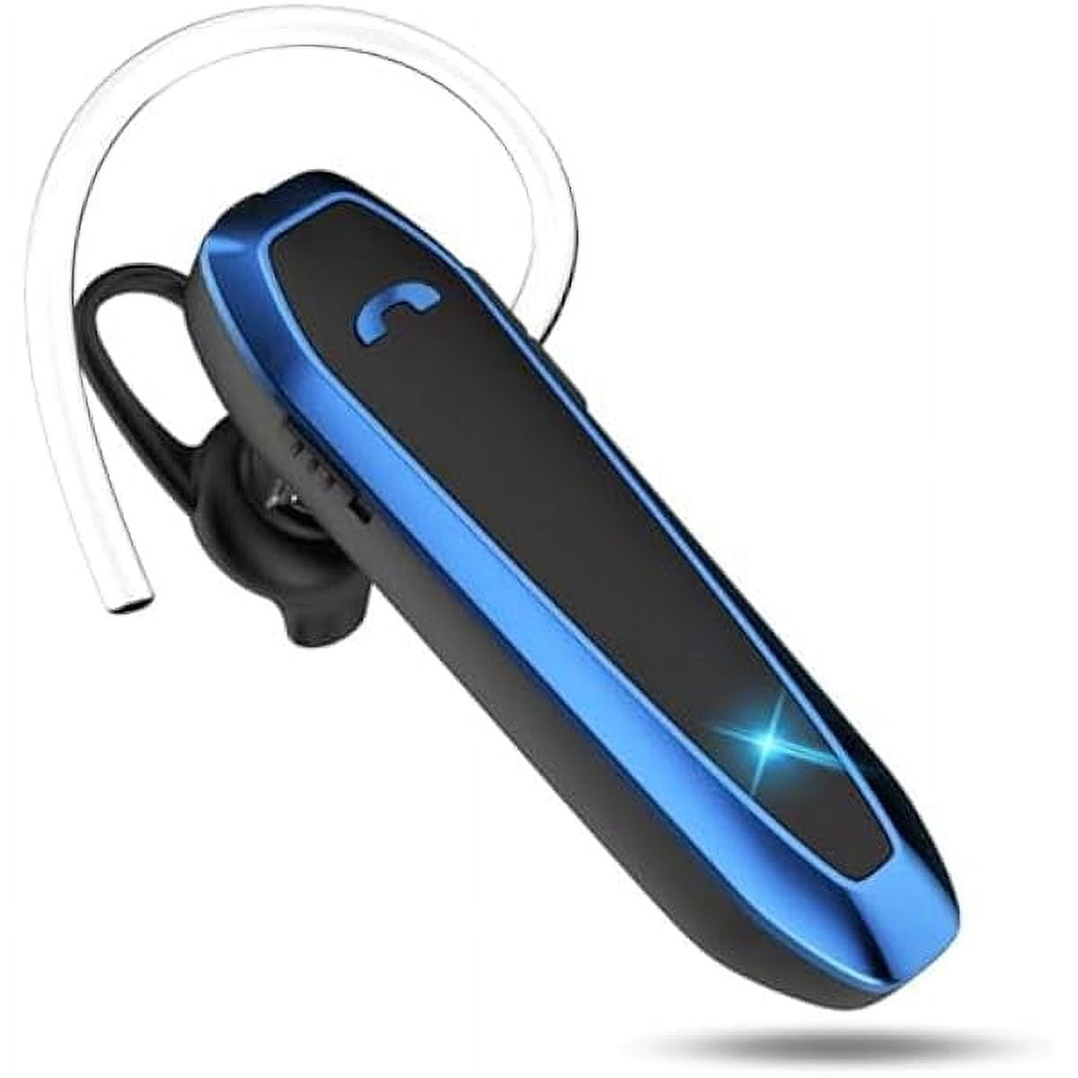 Bluetooth Headset, V5.3 Wireless Handsfree Earpiece with Noise ...