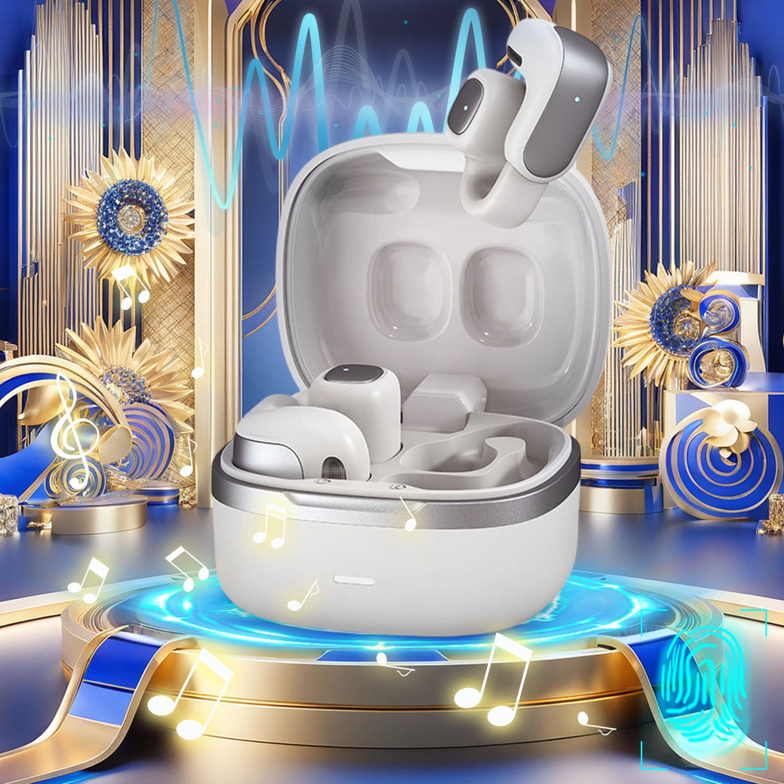 Bluetooth Headset, Wireless Bluetooth Earbuds With -ear Stereo ...