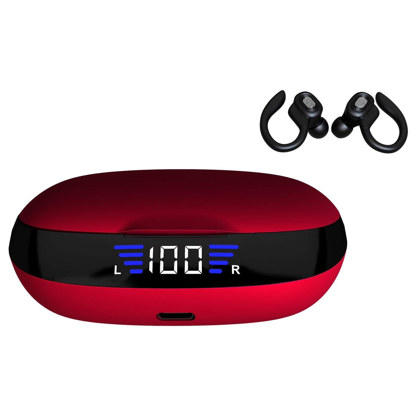 Bluetooth Headset Wireless Charging Box Earbuds Stereo Surround Control ...