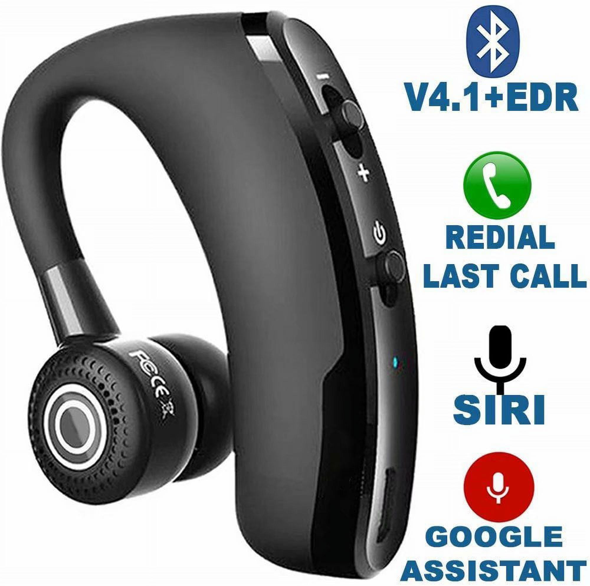 Bluetooth Headset Wireless Earpiece V4.1+EDR – Smart Noise Cancelling ...