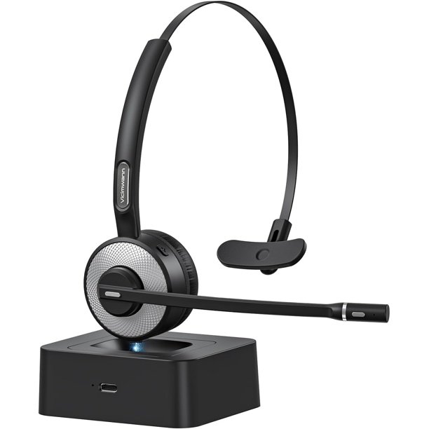 Swiifome Bluetooth Headset V5.3 with Mic for Work, Computer Headset ...