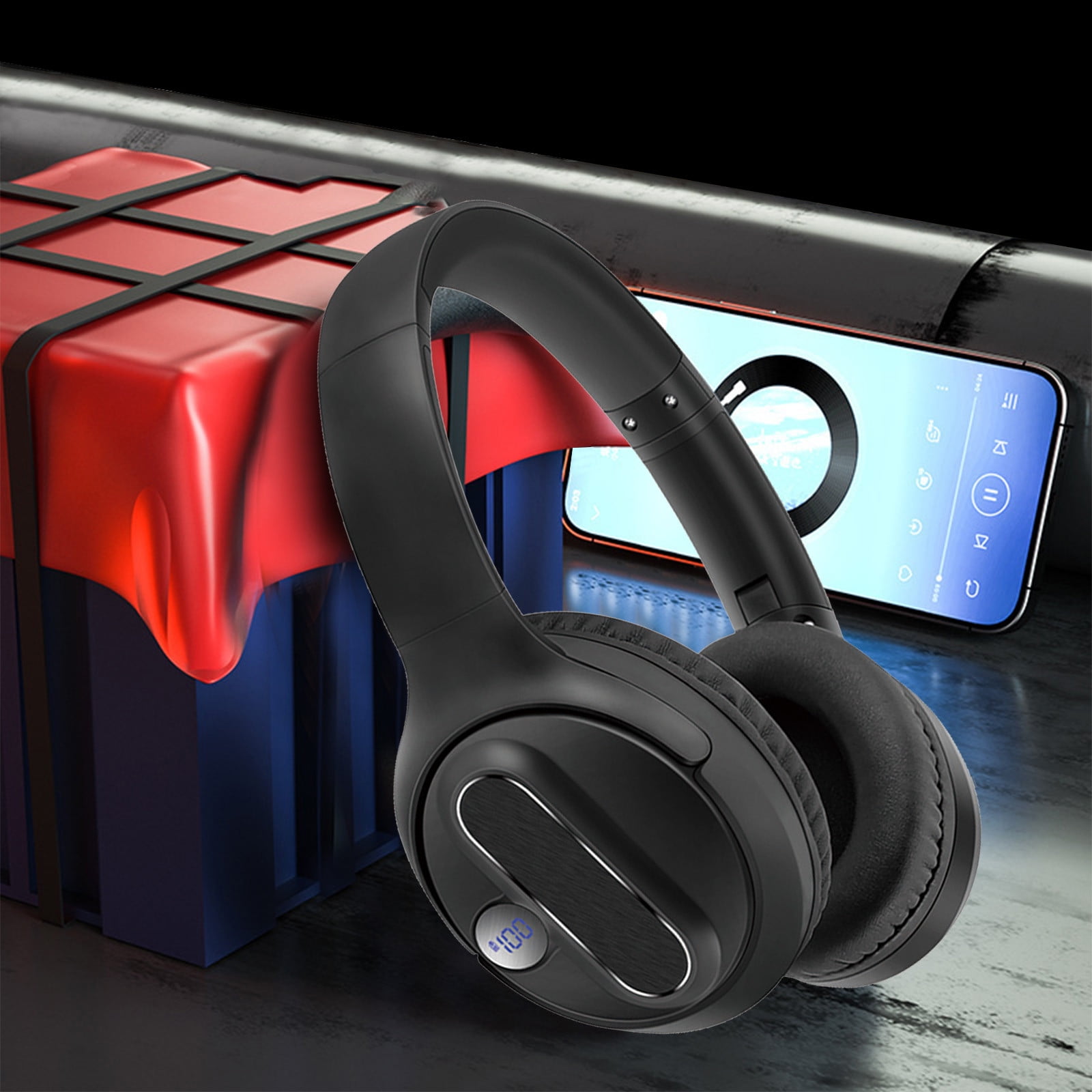 Bluetooth Headset, Wireless Headset with Noise Cancelling Microphone ...