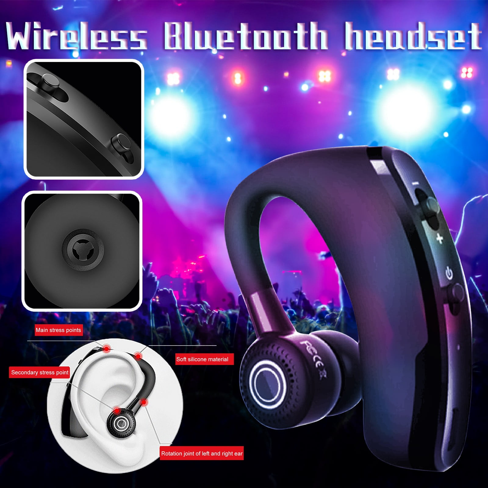 Bluetooth Headset With Microphone for Computer Bluetooth Earpiece ... Bluetooth Headset With Microphone for Computer Bluetooth Earpiece ...
