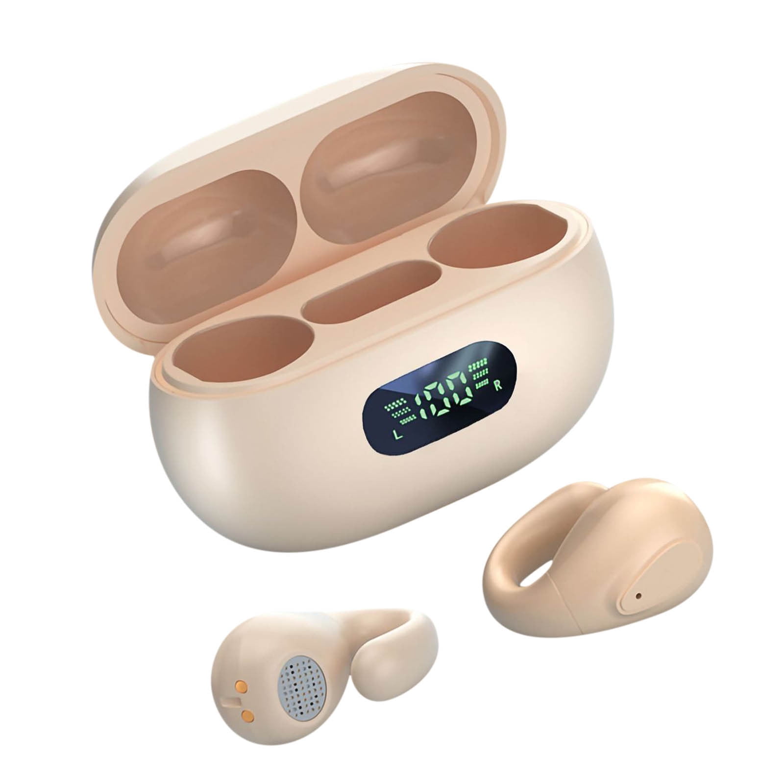 Bluetooth Headset for Work Wireless Ear Clip BoneConduction Headphones ...