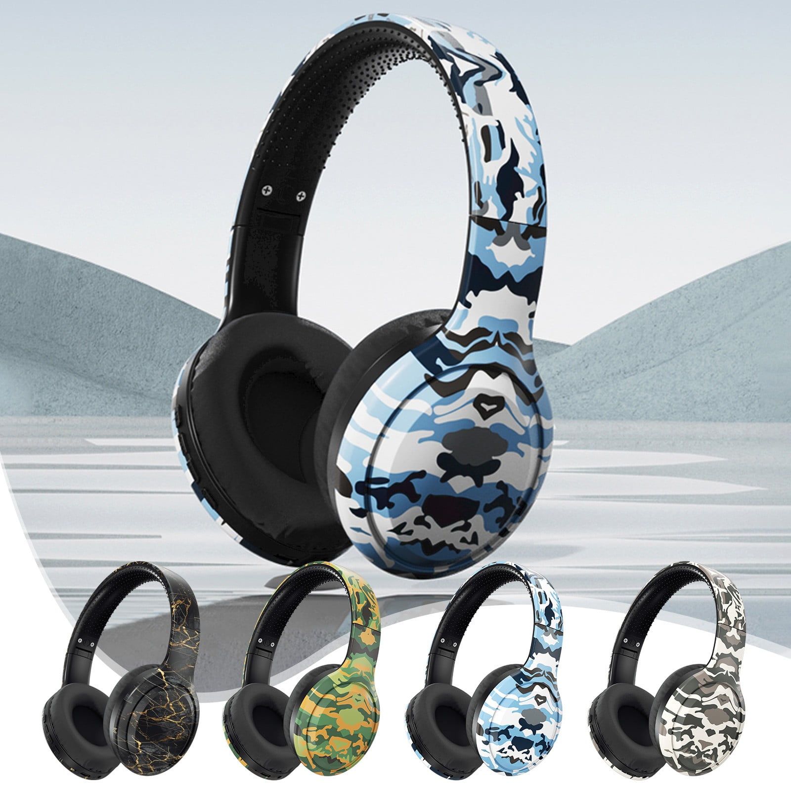 Bluetooth Headset with Wired/Wireless Dual Mode, 30H Playtime ...