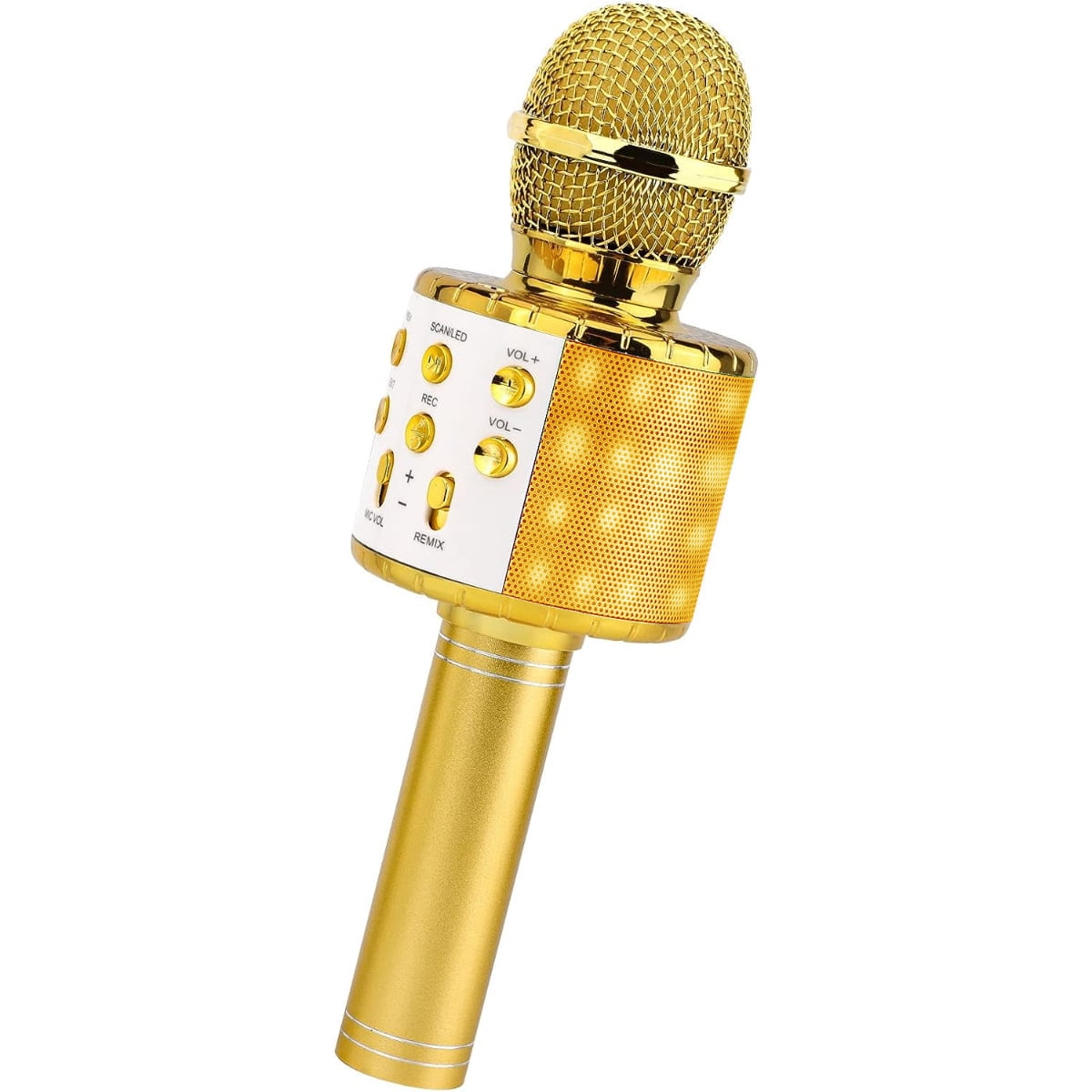 Bluetooth Karaoke Microphone, 4 in 1 Portable Wireless Microphone for ...