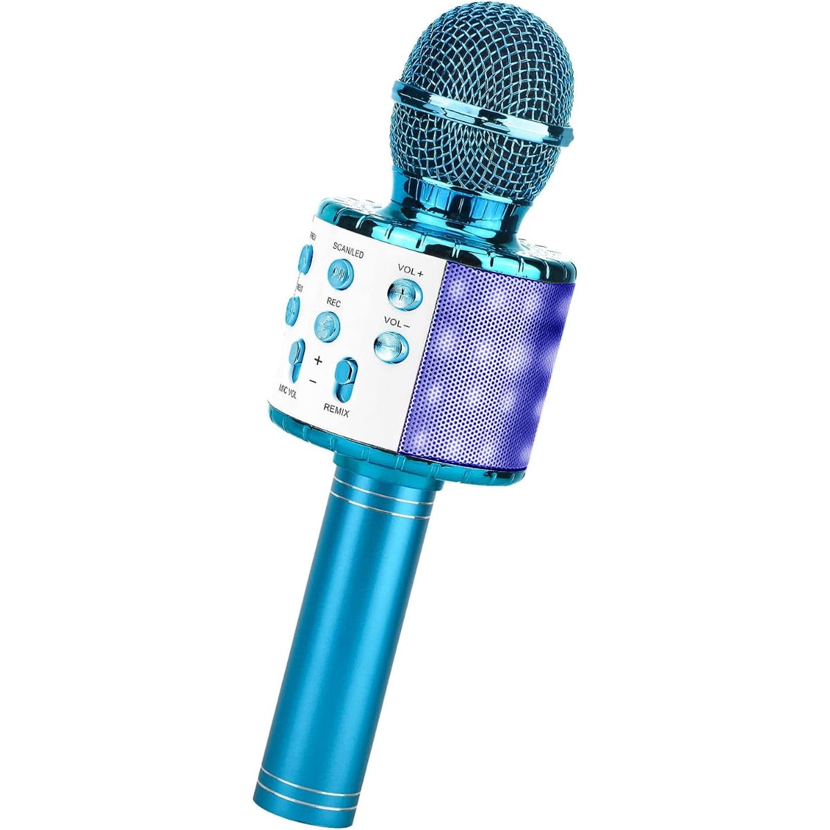 Bluetooth Karaoke Microphone, 4 in 1 Portable Wireless Microphone for ...