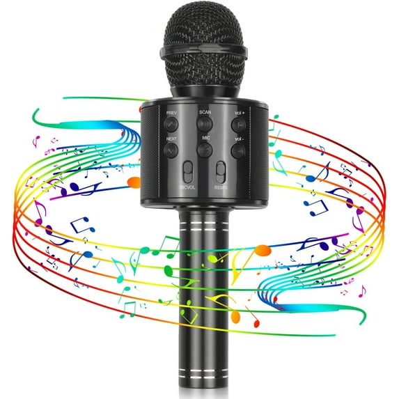 Bluetooth Karaoke Microphone & Speaker Combo - Portable Singing Machine ...