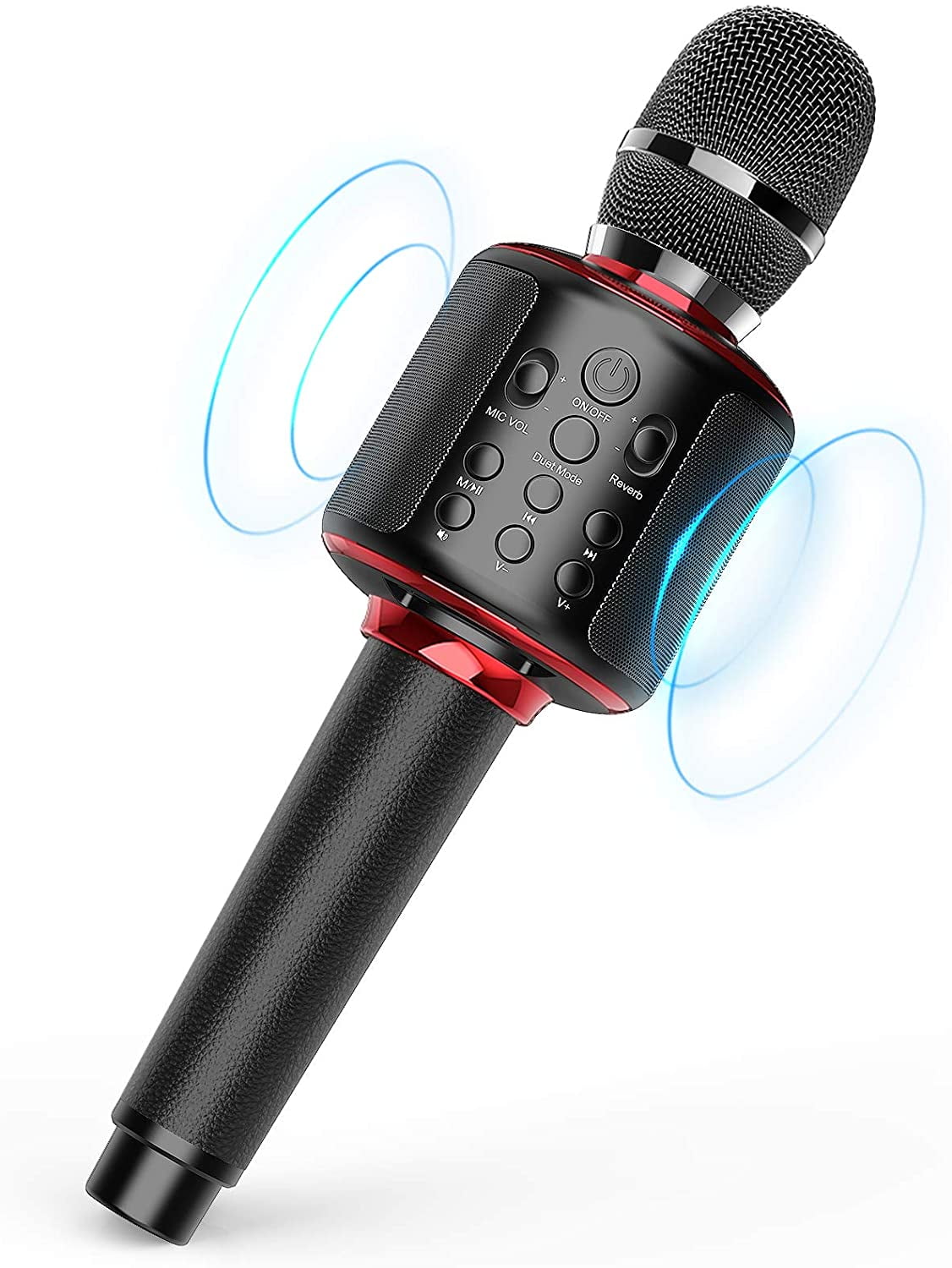 Bluetooth Karaoke Microphone, Wireless Microphone With Dual Sing ...