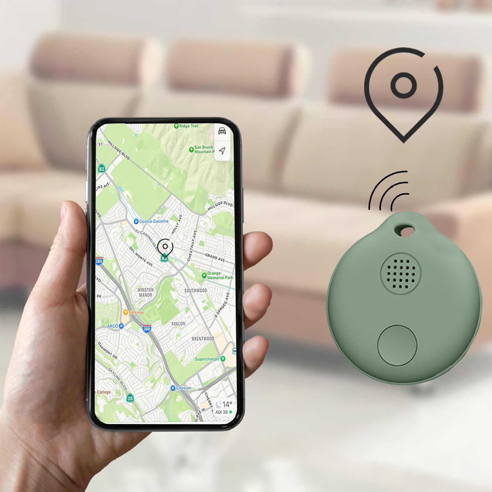 Bluetooth Key Finder, Portable Wireless Locator, Real-Time Tracking ...