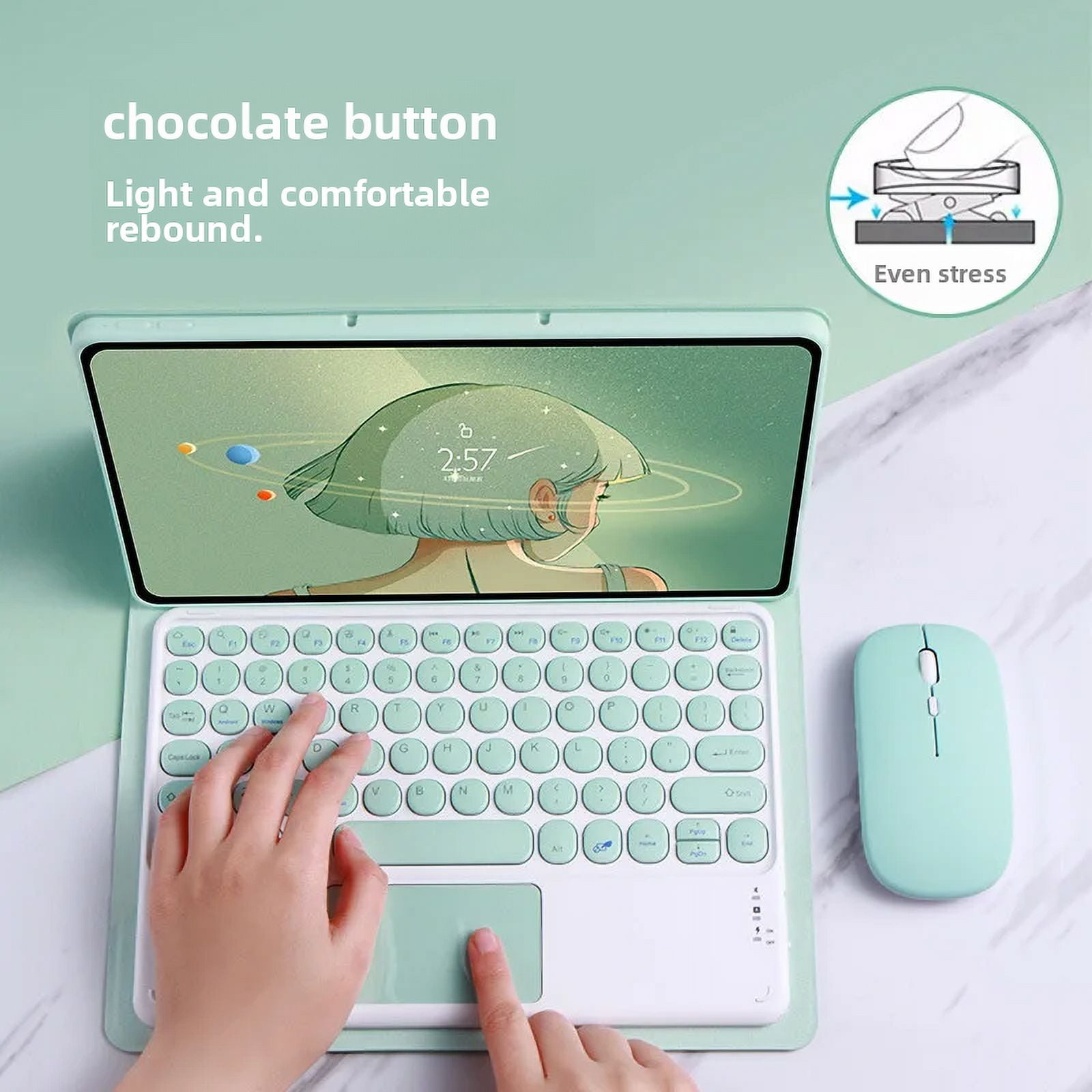Bluetooth Keyboard Cover Suitable for Xiaomi Redmi Pad Se 11 Inch ...