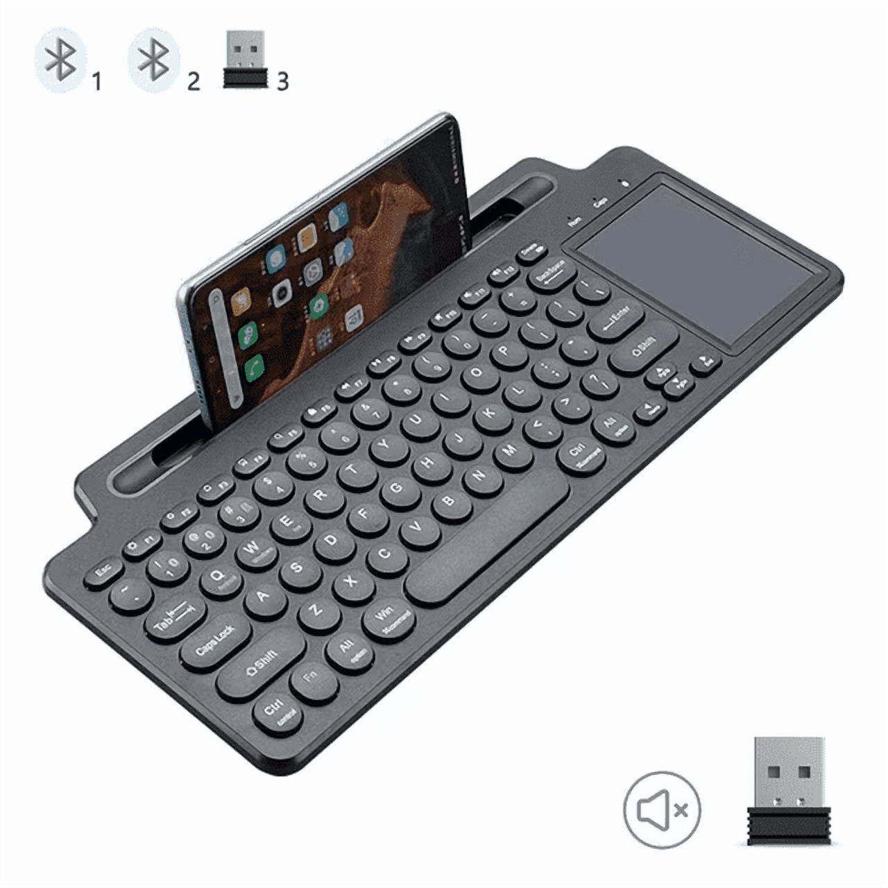 Bluetooth Keyboard, Dual Mode (BT 5.3+2.4G) Wireless Keyboard with ...