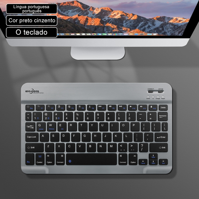 Bluetooth Keyboard Mini Wireless Keyboard Rechargeable Tablet Phone ...