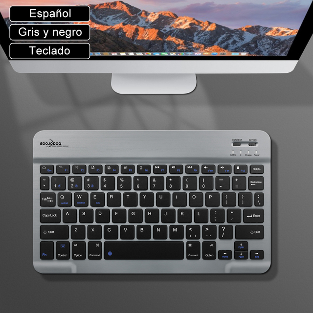 Bluetooth Keyboard Mini Wireless Keyboard Rechargeable Tablet Phone ...