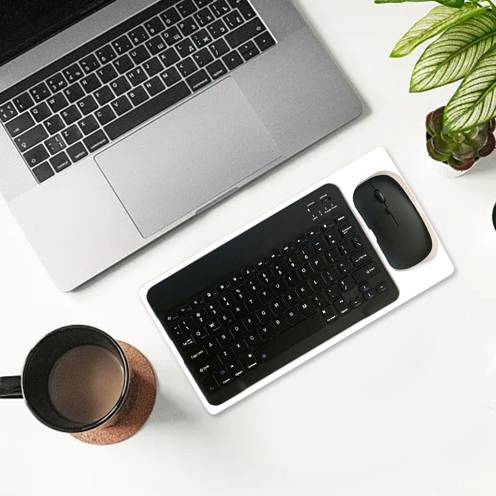 Bluetooth Keyboard and Mouse Combo - Ultra Slim Wireless Keyboard for ...