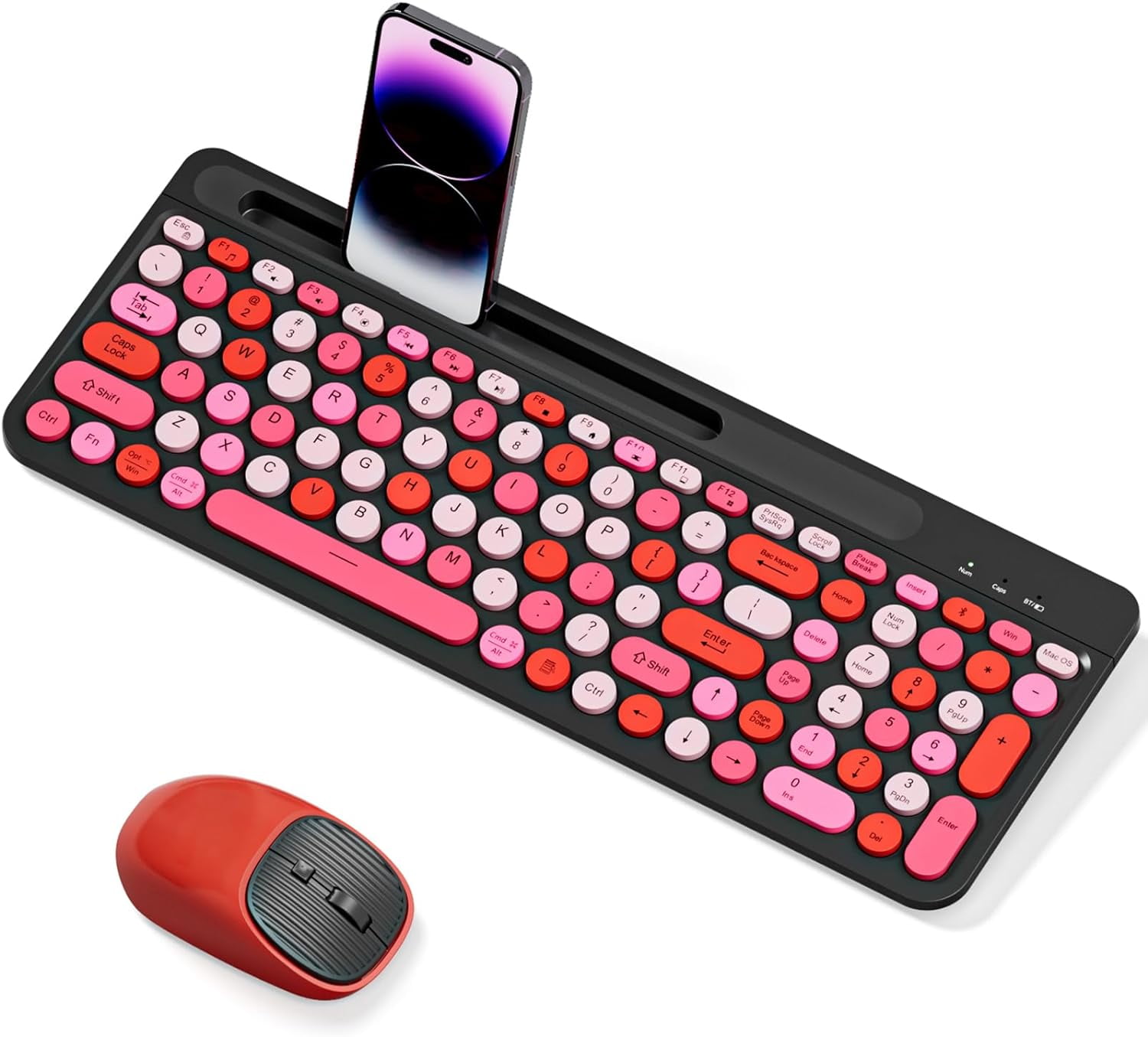 Bluetooth Keyboard And Mouse Wirelessmulti Device Rechargeable Keyboard And Mouse Combo With