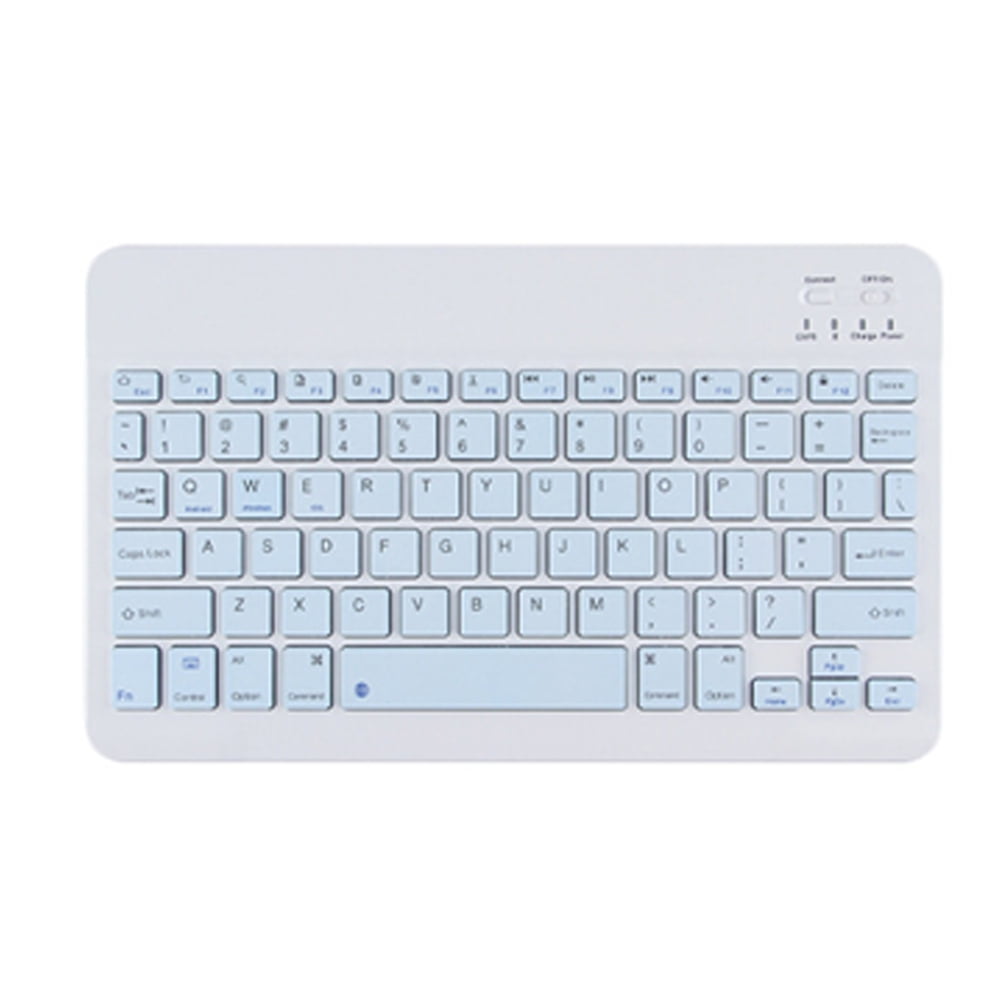 10 inch Sky Blue Bluetooth Keyboard - Portable, Wireless for Android ...