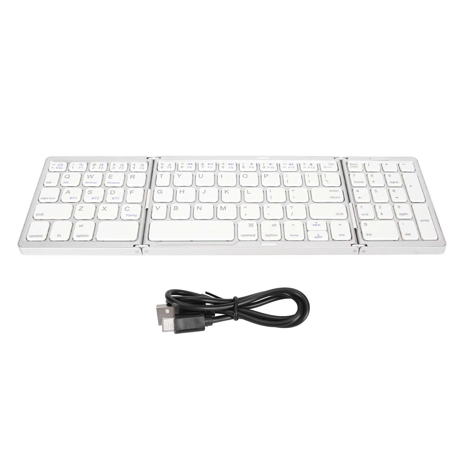 Bluetooth Keyboard Triple Fold Multiple Device Connection Wireless ...