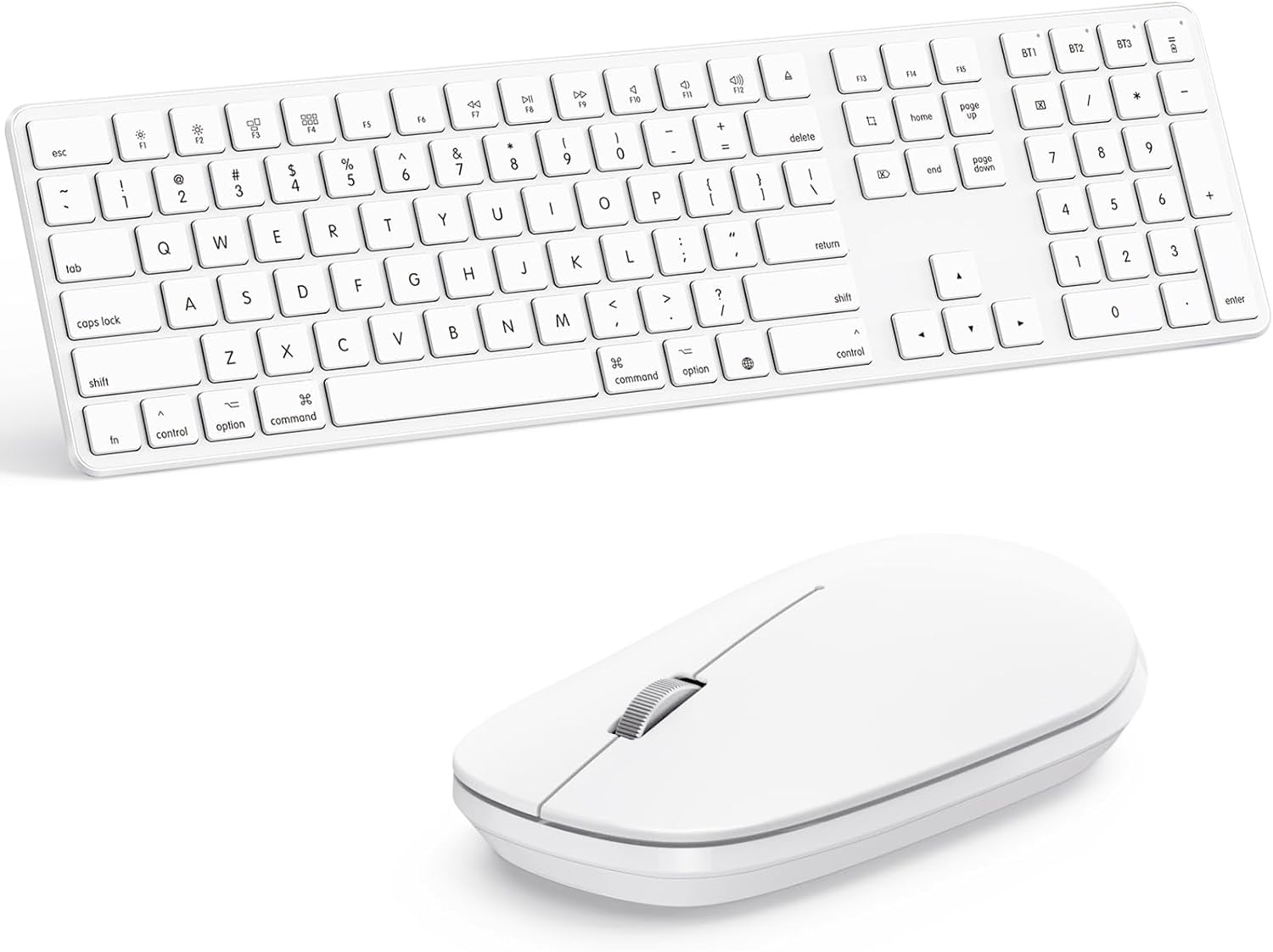 Bluetooth Keyboard and Mouse for Mac, Wireless Keyboard and Mouse Combo ...