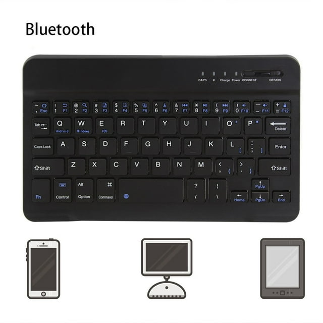 Bluetooth Keyboard For Tablet Mini Wireless Keyboard Rechargeable Slim Portable Keyboard For