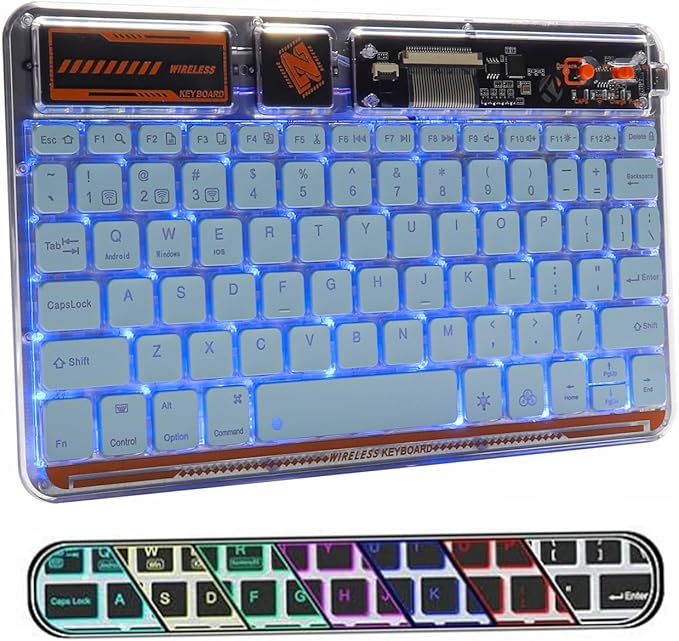 Bluetooth Keyboard for iPad, 10-inch Wireless Keyboard for PC Tablet ...