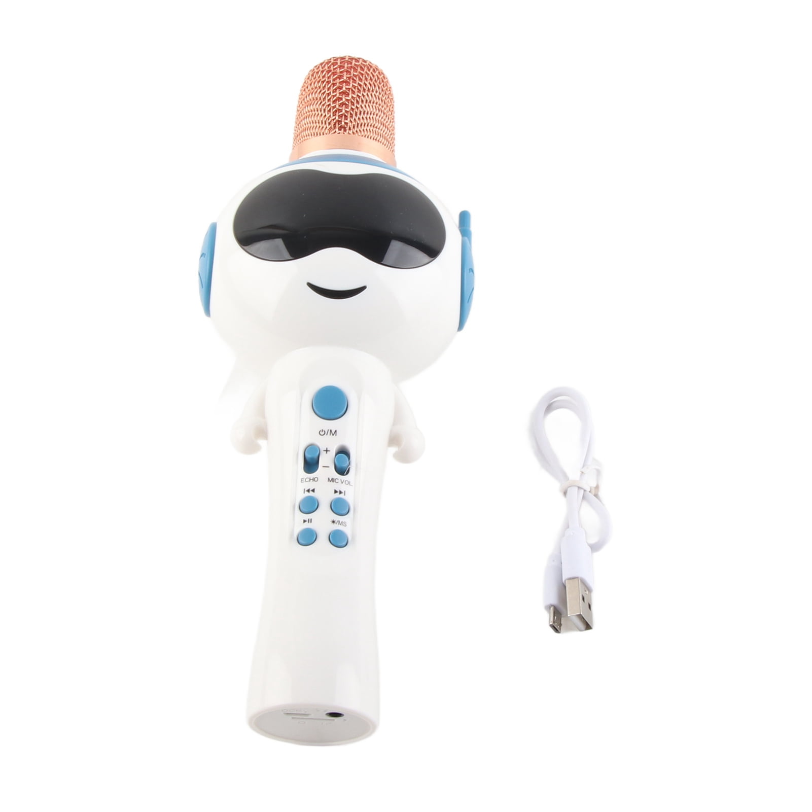 Bluetooth Kids Wireless Microphone, Blue, Intelligent Sound Mode ...