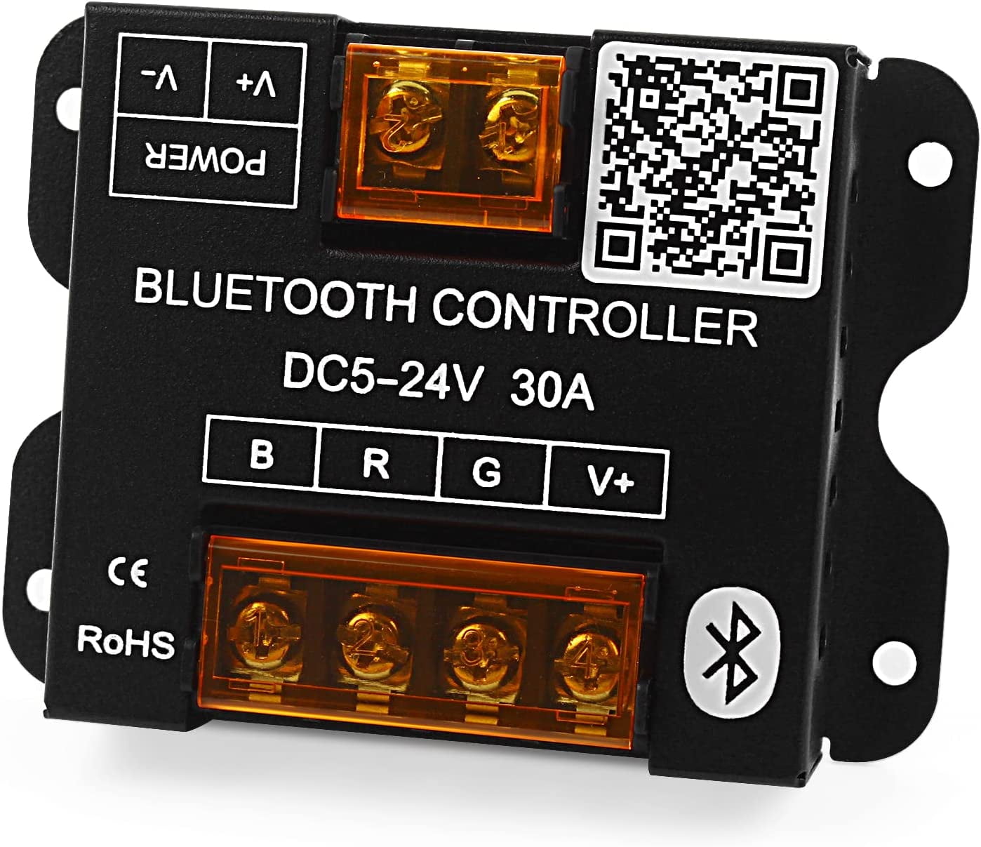 Bluetooth LED Music Controller DC5-24V 30A Smart RGB Bluetooth ...