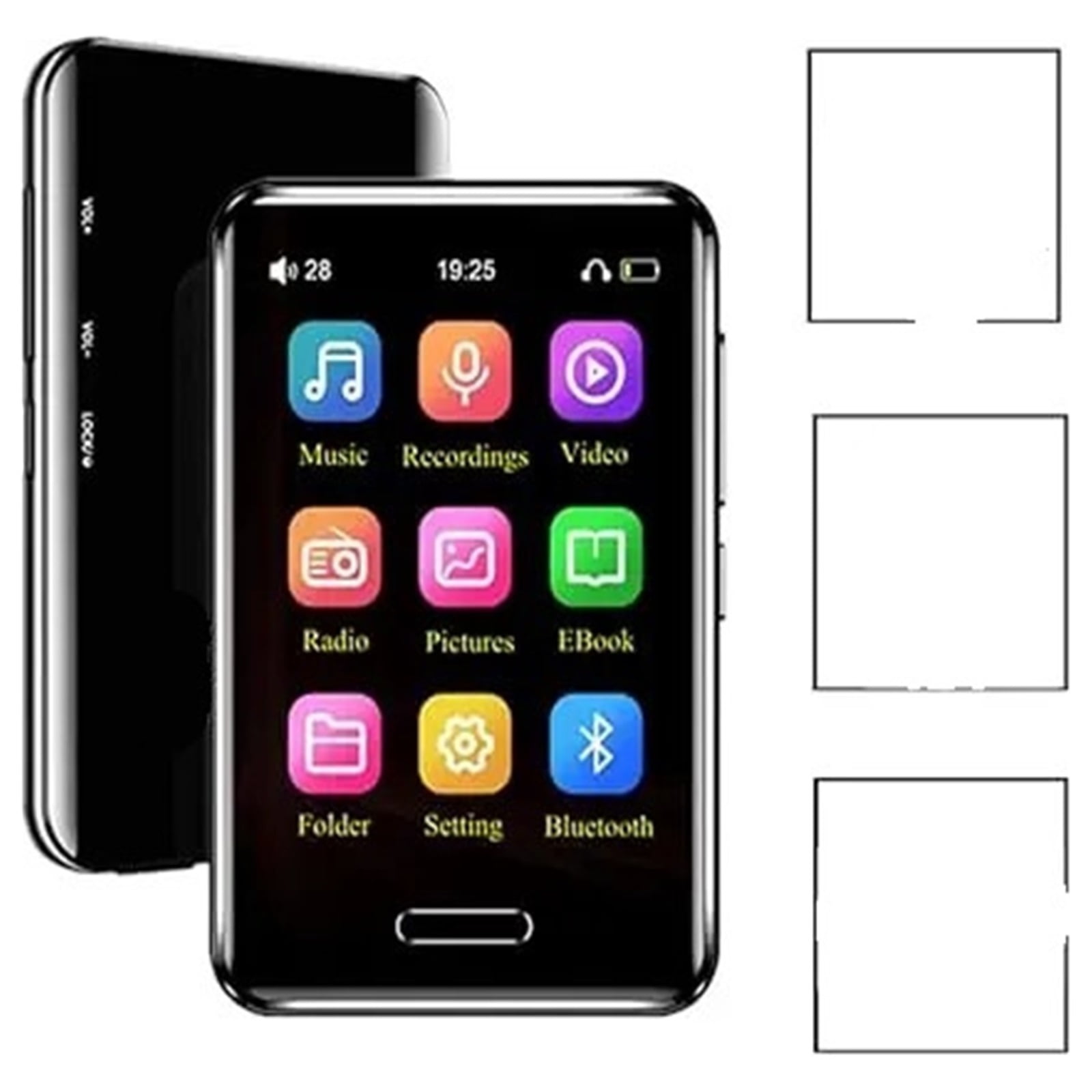 Bluetooth MP3 Player-Portable Full Touch Screen MP3 Music Player with ...