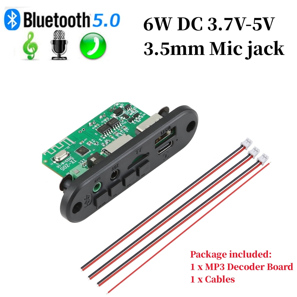Bluetooth MP3 WMA WAV Decoder Board 40W Amplifier Handsfree Car Audio ...