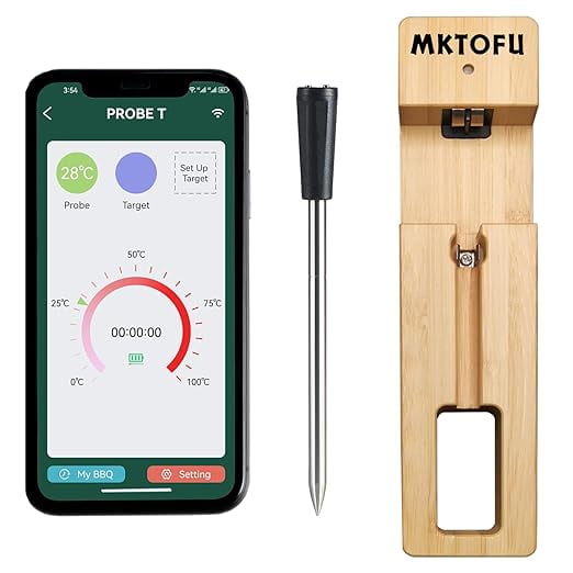Bluetooth Meat Thermometer Wireless, Smart Meat Thermometer, WiFi ...