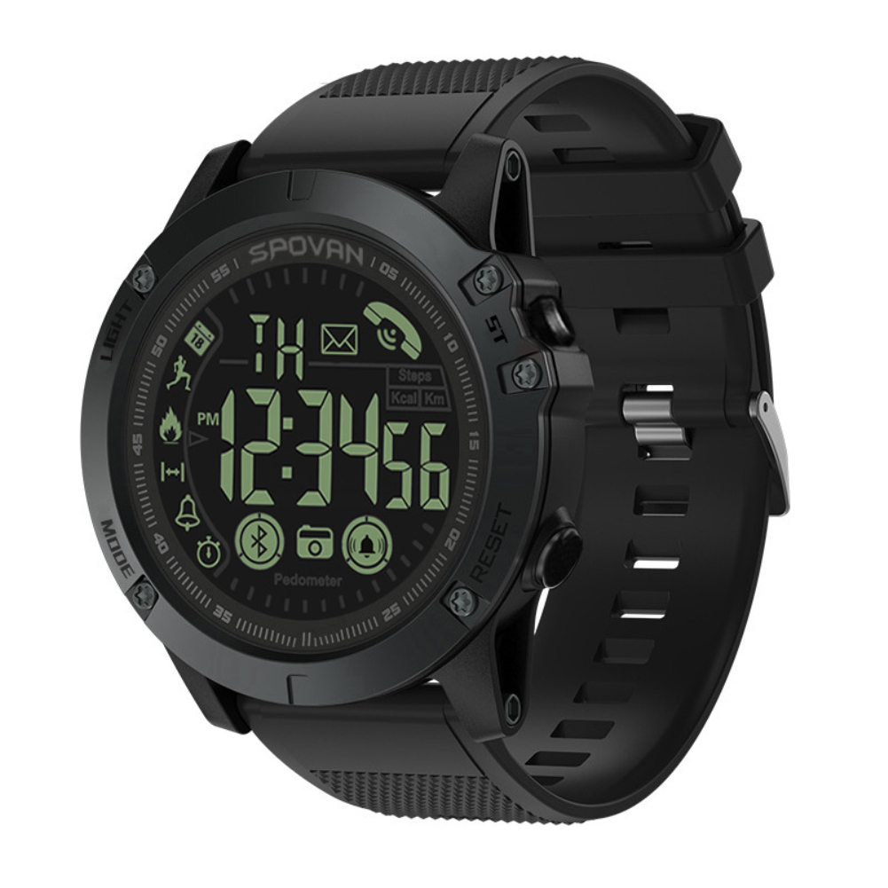 Bluetooth Men's Sports Digital Watch, Full View Lcd Screen, Alarm ...